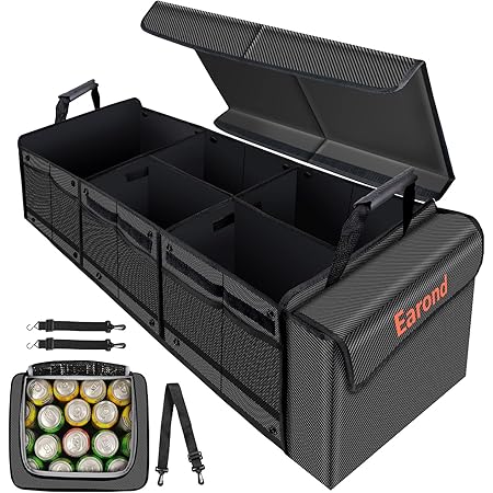 Amazon.com: HIRALIY 4 in 1 Car Trunk Storage Organizer, Multi ...