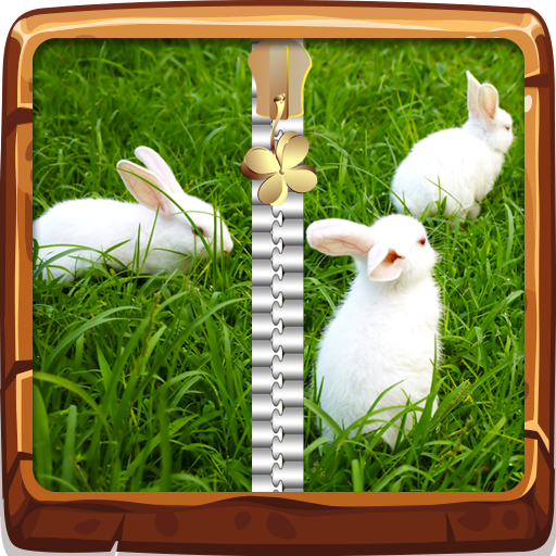 Cute Bunny Zipper Lock Screen - App on Amazon Appstore