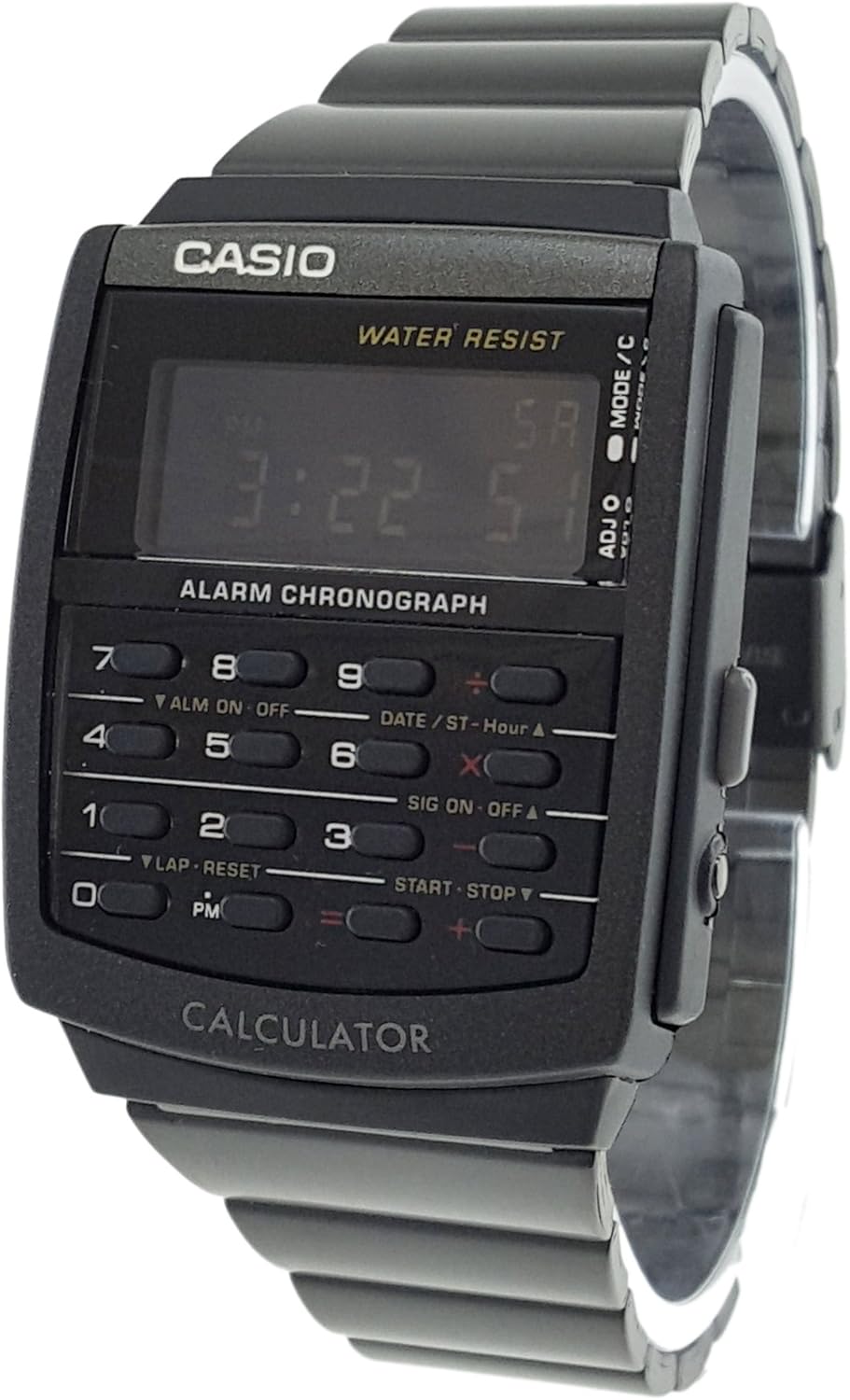 Casio Men's Vintage Collection Calculator Watch Black: Amazon.co.uk ...