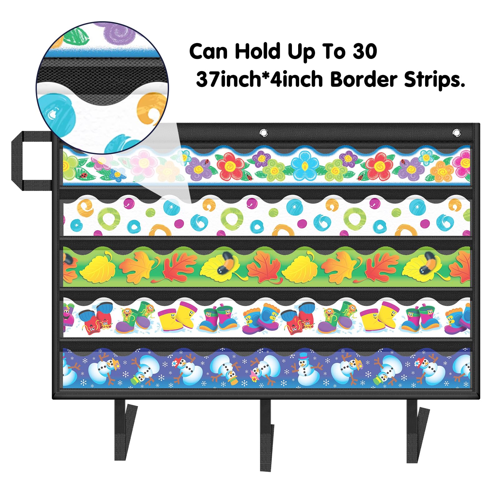 Snapklik.com : Godery Border Storage Pocket Chart, Classroom Pocket ...