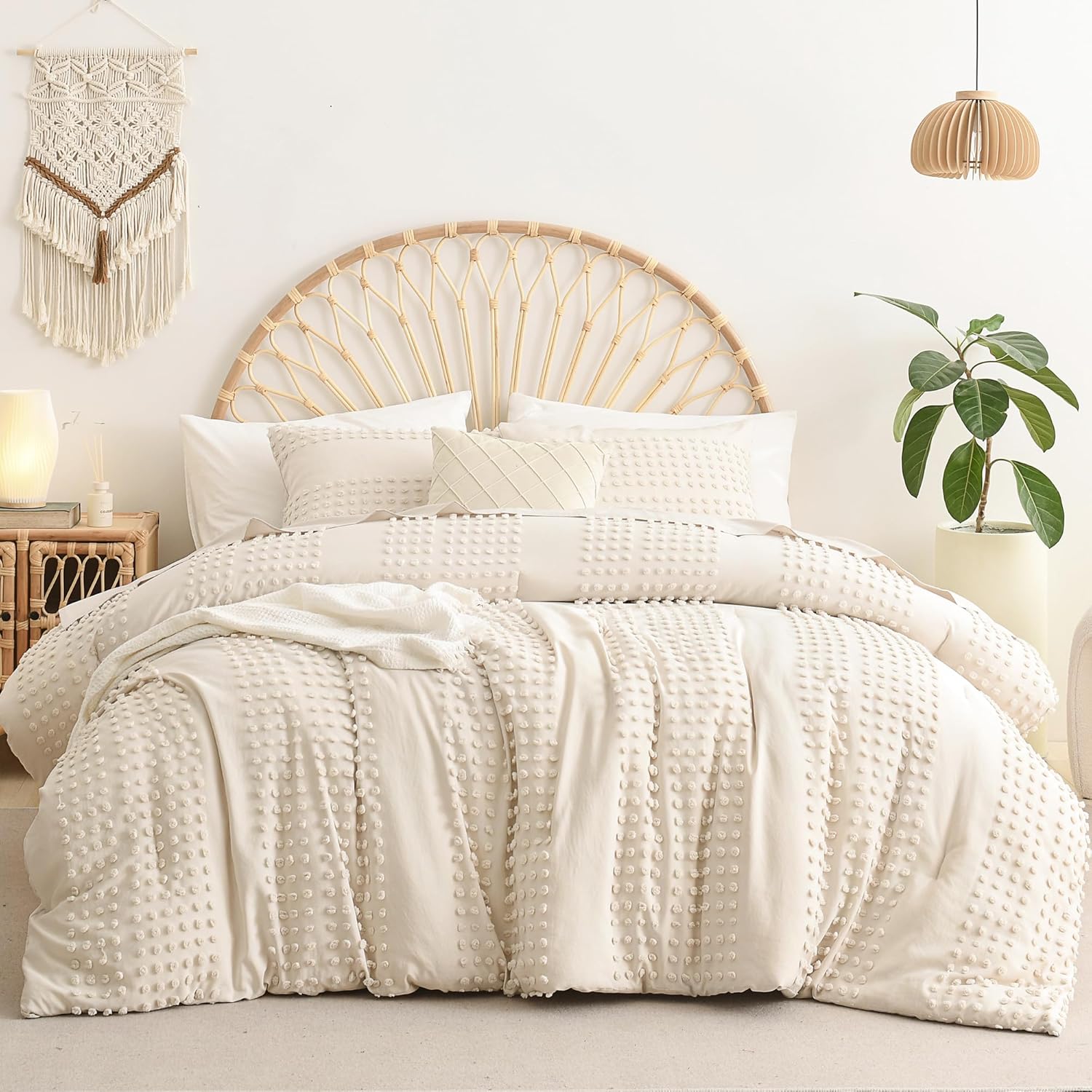 Amazon.com: Litanika California King Size Comforter Set Beige, Cal King ...