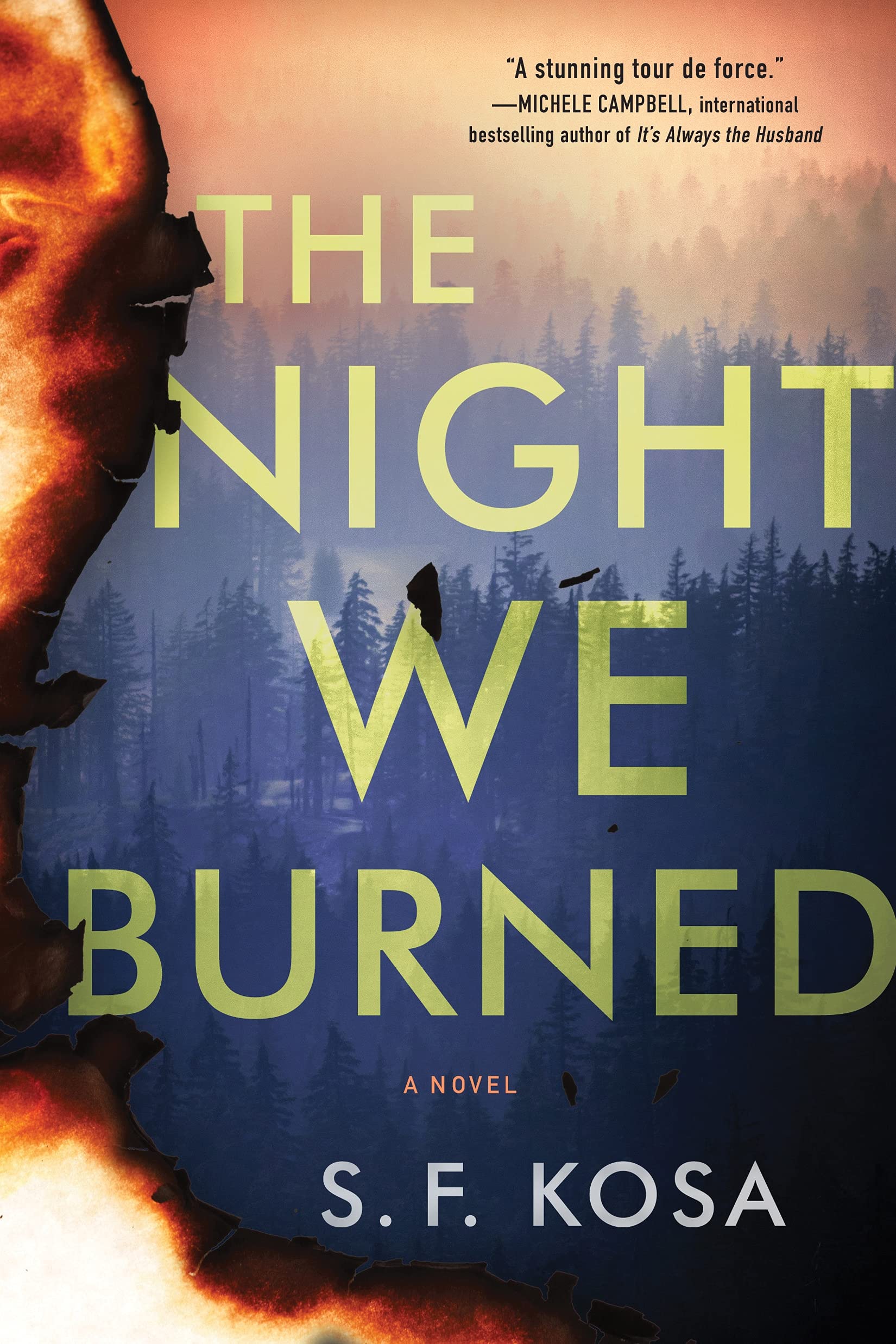 Amazon.com: The Night We Burned: A Novel: 9781728215594: Kosa, S. F.: Books