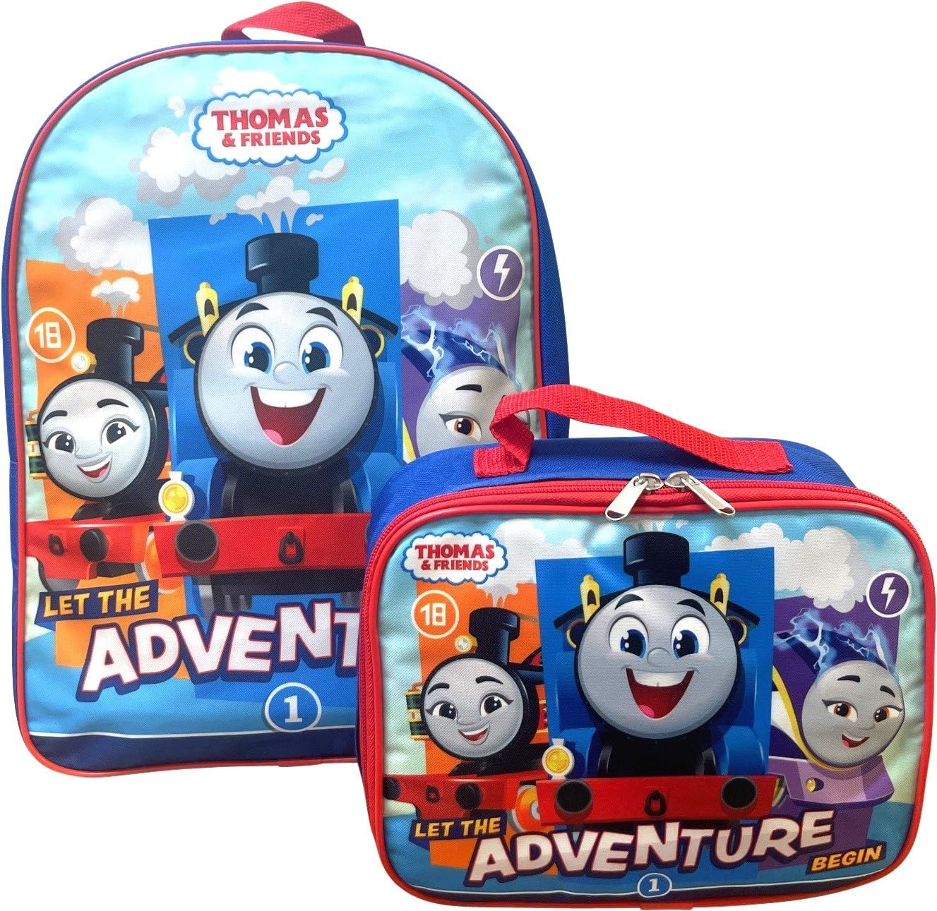 Amazon.com | Ruz Kids Licensed School Backpack with Lunch Box Set. Two Piece 15” Book Bag and ...