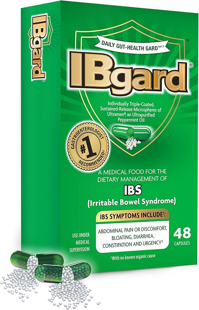 Amazon.com: IBgard Daily Gut Health Support Dietary Supplement, 48 ...