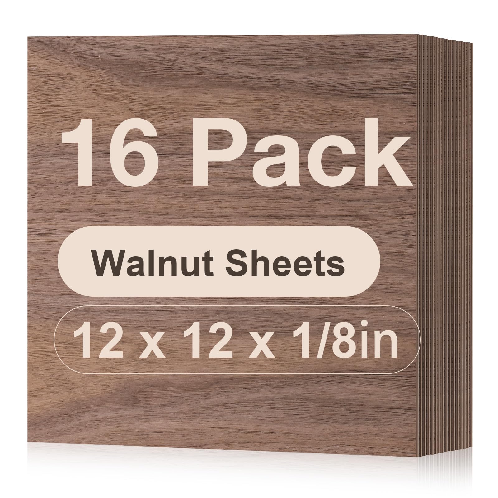 Snapklik.com : ROBOTIME 16-Pack Walnut Plywood For Laser Cutting - 12 X ...