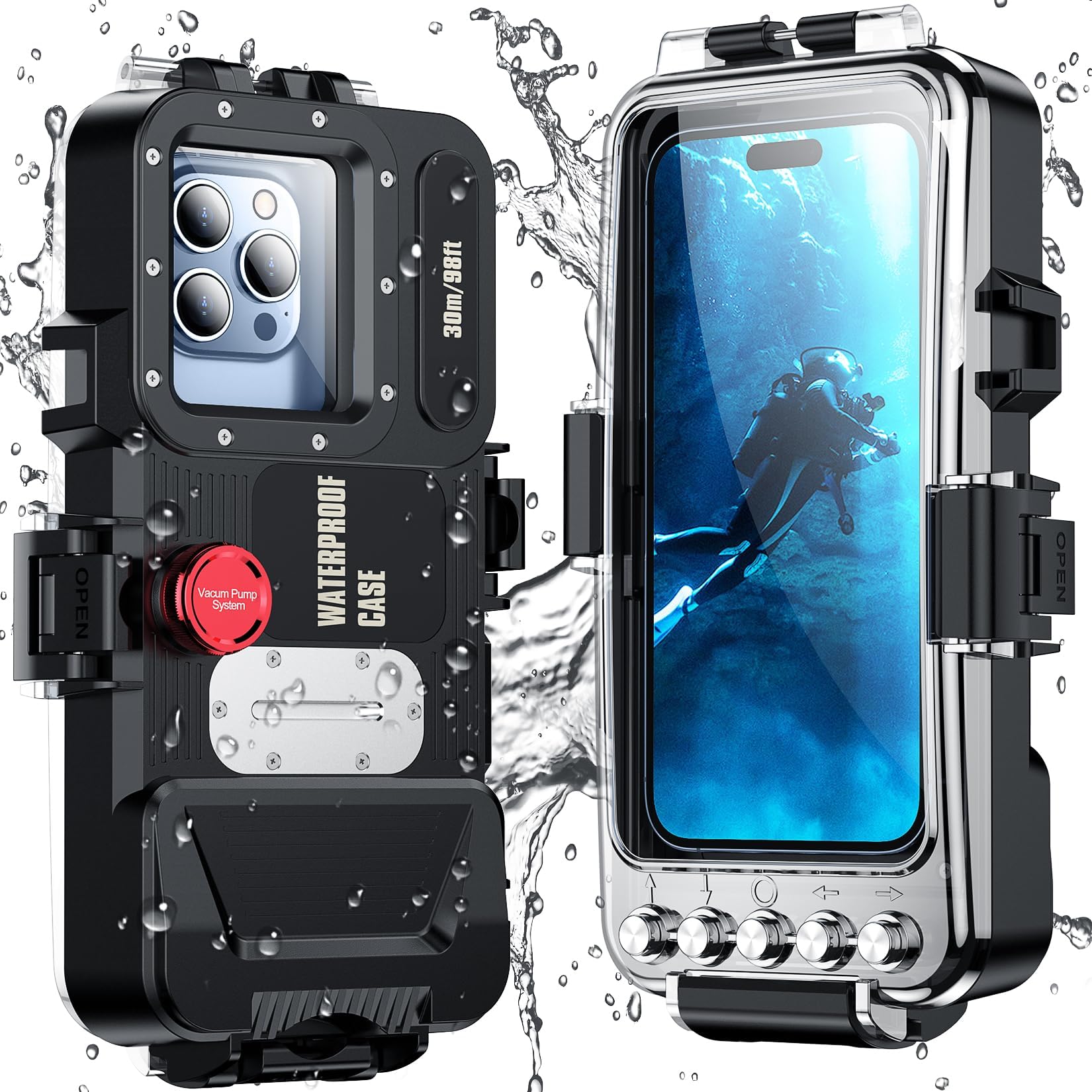 Amazon.com : ProShot Dive 2.0 - Underwater housing for iPhone Rated to ...