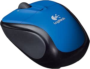 Amazon.com: Logitech V220 Cordless Optical Mouse for Notebooks (Cobalt ...