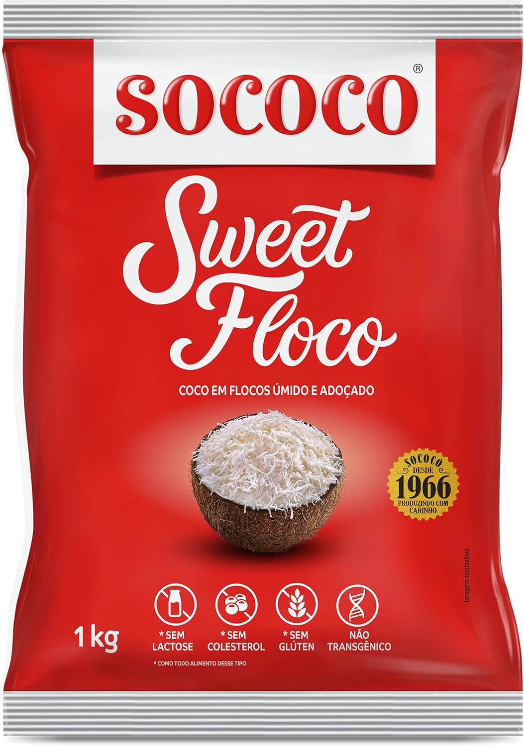 Sococo Sweet Floco 1Kg : Amazon.com.br: Alimentos e Bebidas