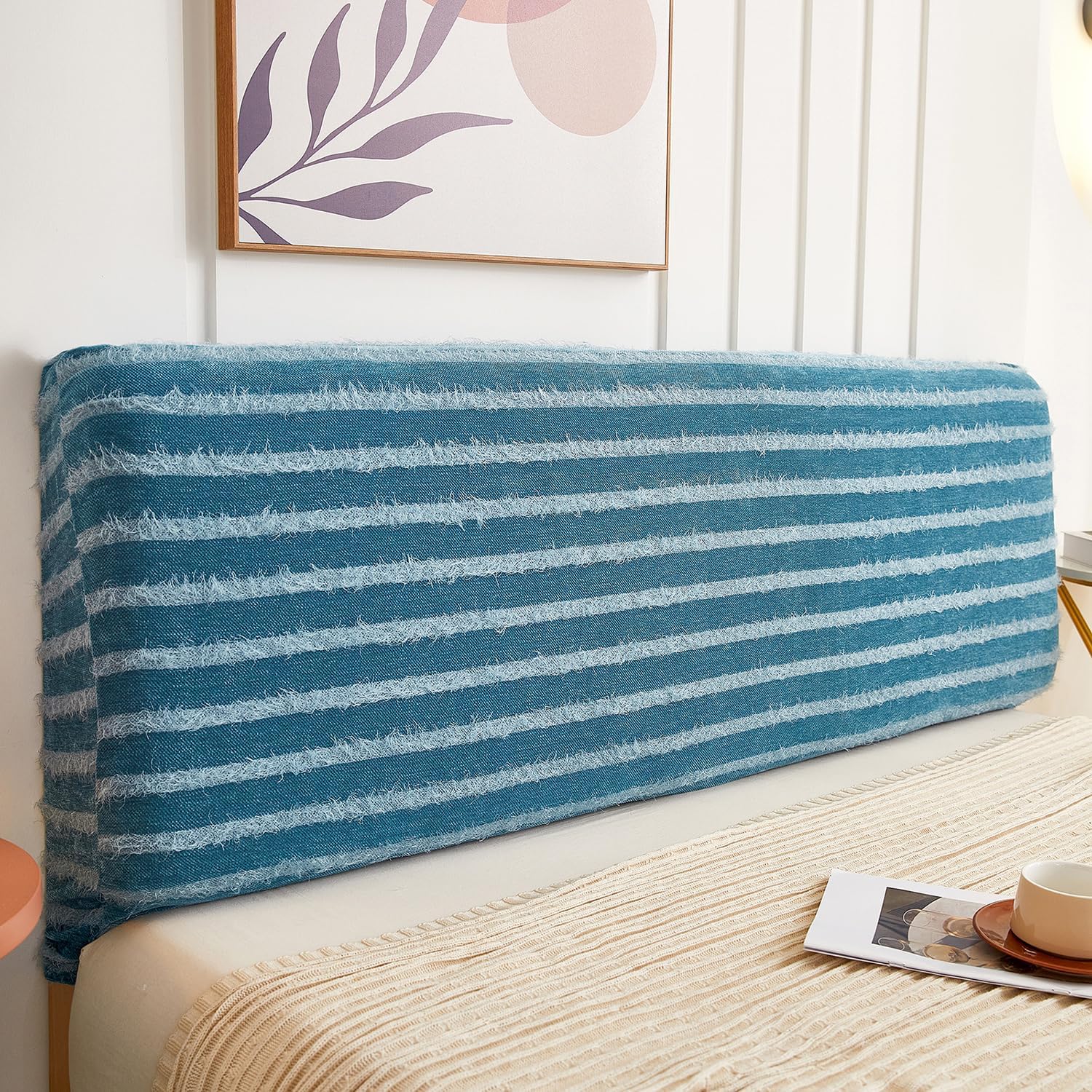 Amazon.com: Chenille fabric Headboard Covers Slipcover,Stretch Bed ...