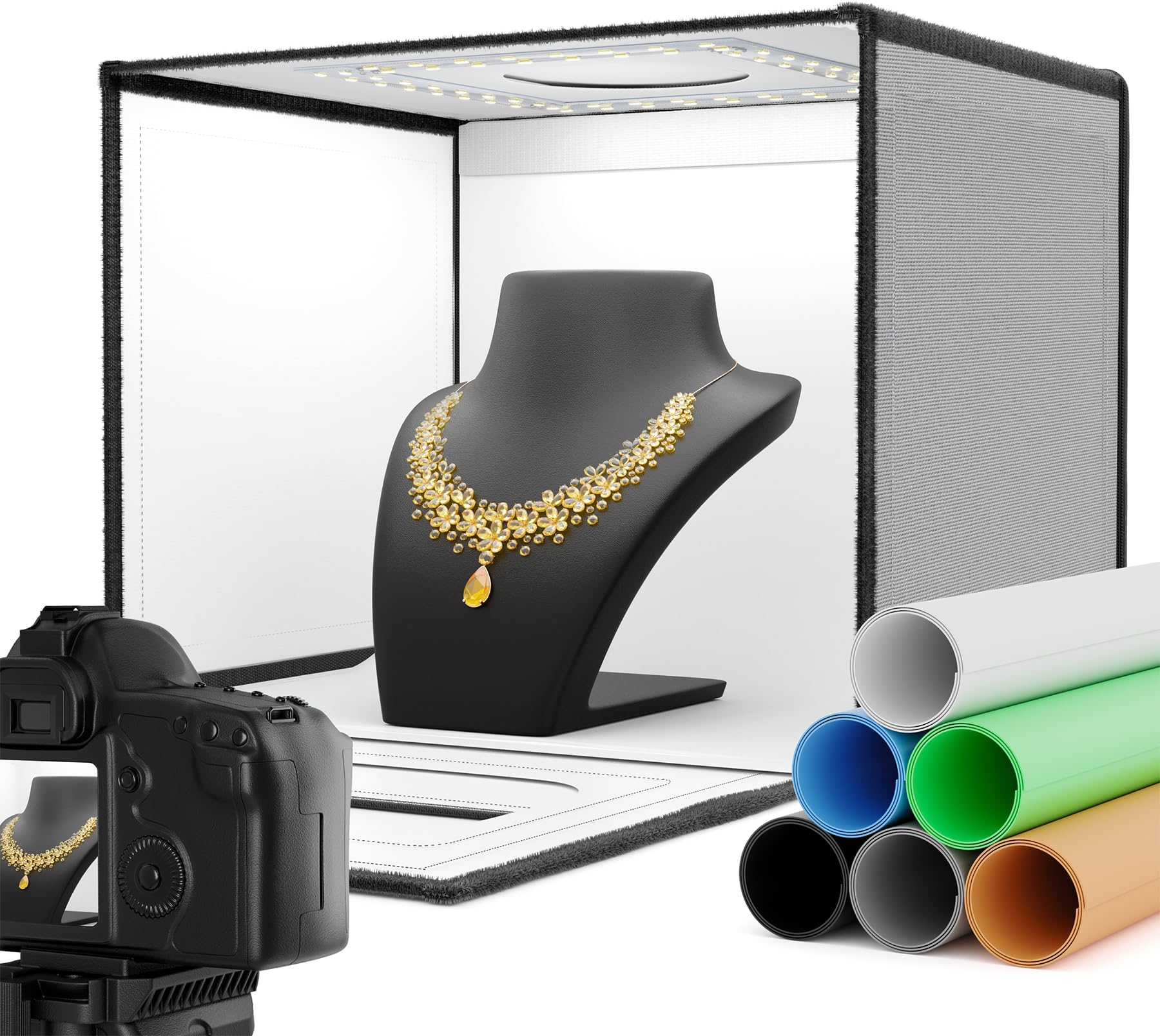 Amazon.com : Lightdow Photo Studio Light Box Kit: 12"x12" Shooting Tent ...