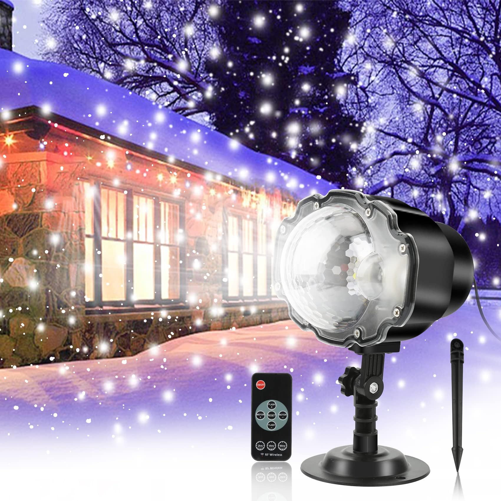 Christmas Holiday Light Projector,Snowfall Projector Lights with Remote ...
