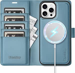 Amazon.com: Shieldtop Compatible with Magsafe Magnetic 2 in 1 Detachable iPhone 16 Pro Wallet ...
