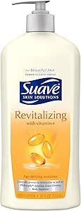Suave Skin Solutions Body Lotion, Revitalizing with Vitamin E, 18 oz ...