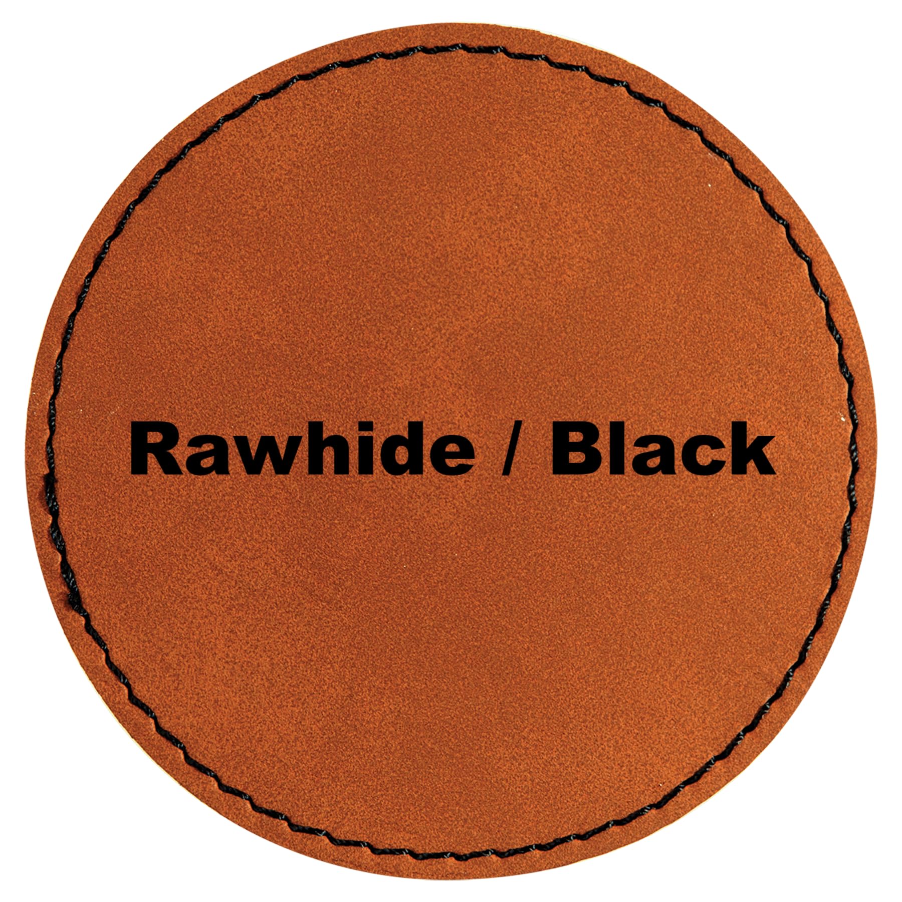 Amazon.com: 2.5" Round Blank Laserable Leatherette Hat Patches with ...