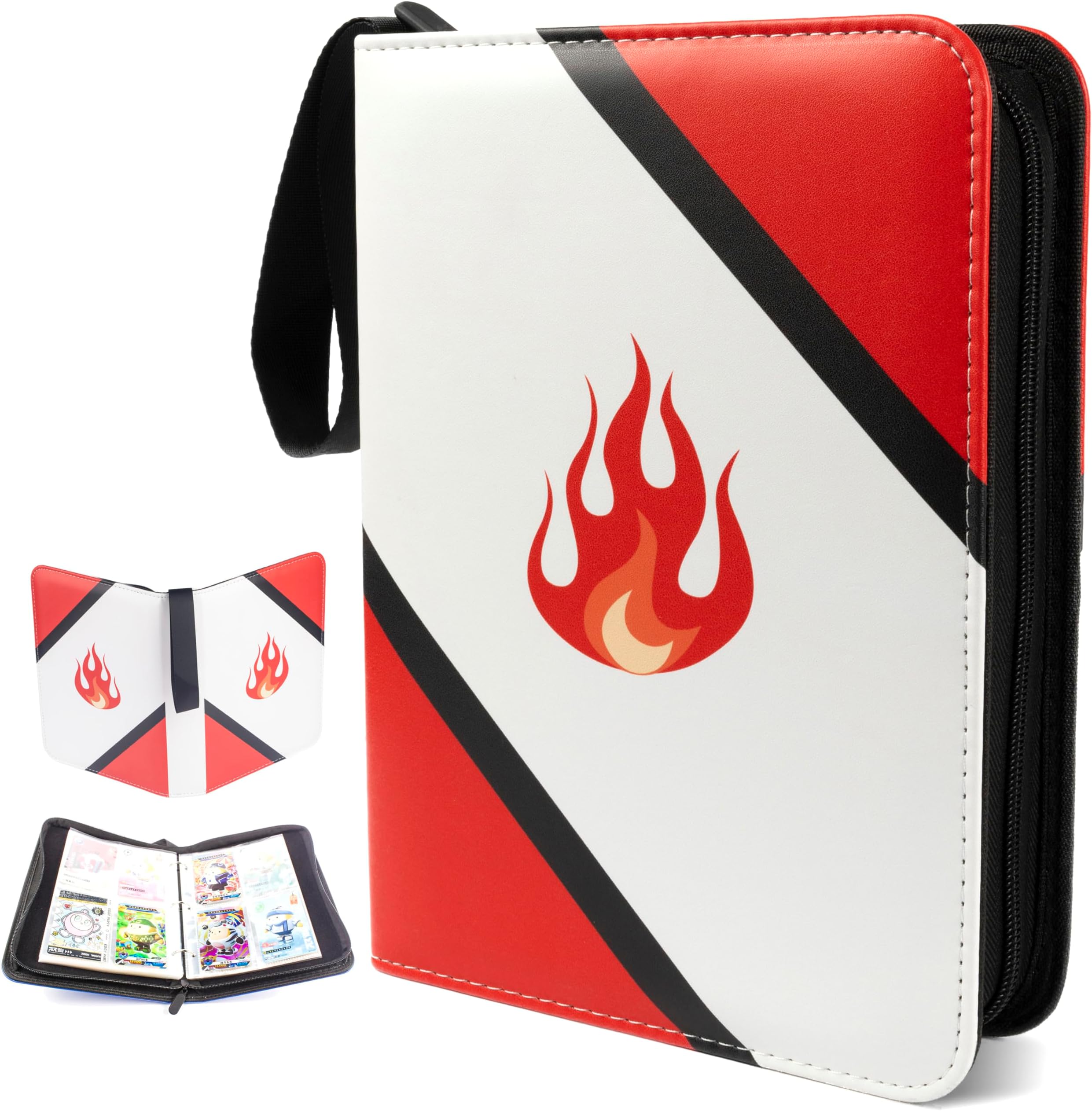 Amazon.com: 4 Pockets with to 400 Cards Binder Compatible with Trading ...