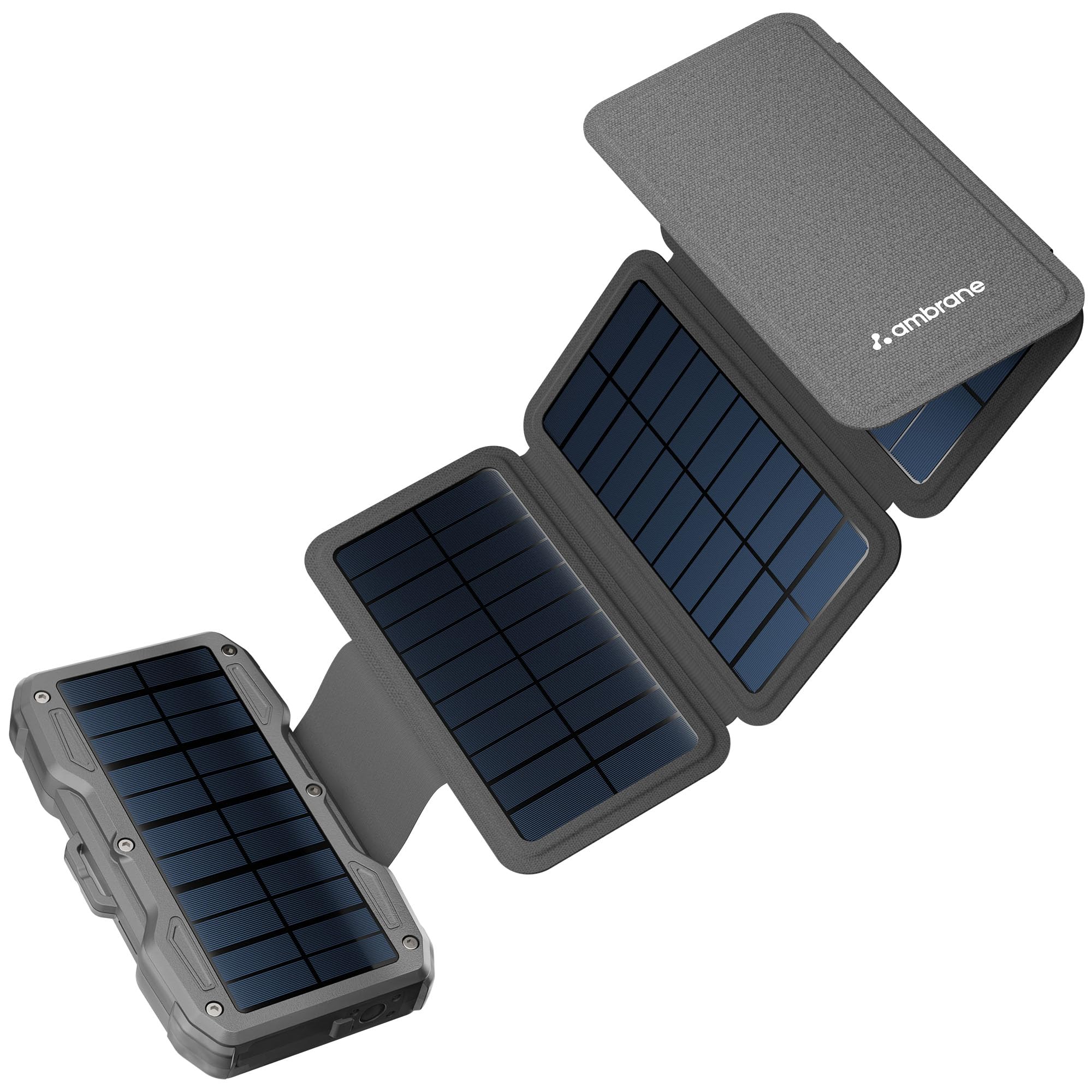 Ambrane Solar Powerbank 10000mAh with 5 Solar Panels, 5 Days Recharge ...