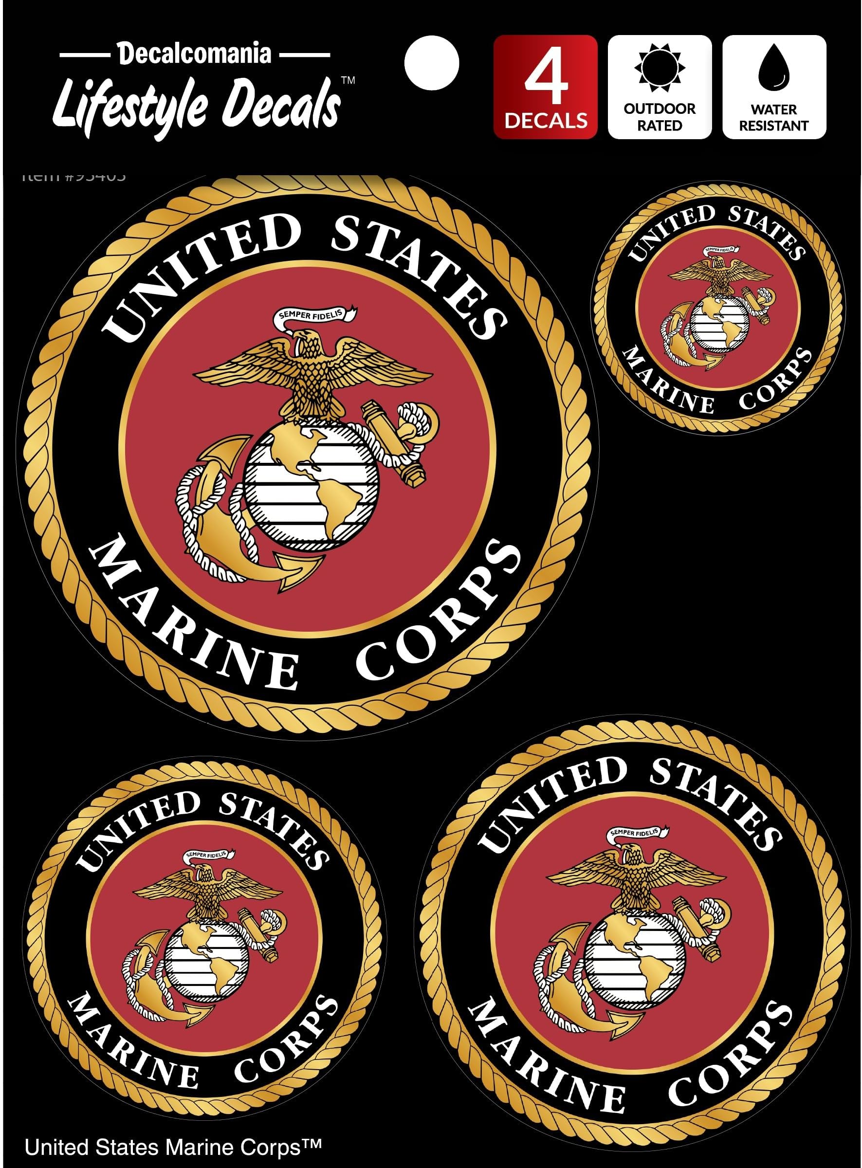 Amazon.com: United States Marine Corp - Sticker Graphic - Auto, Wall ...