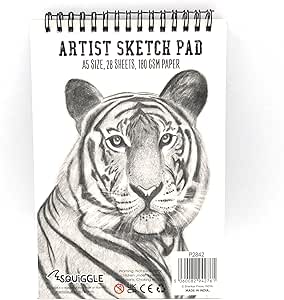 Sixstore A5 Size Sketch Pad White Drawing Artist Paper 180 GSM on ...