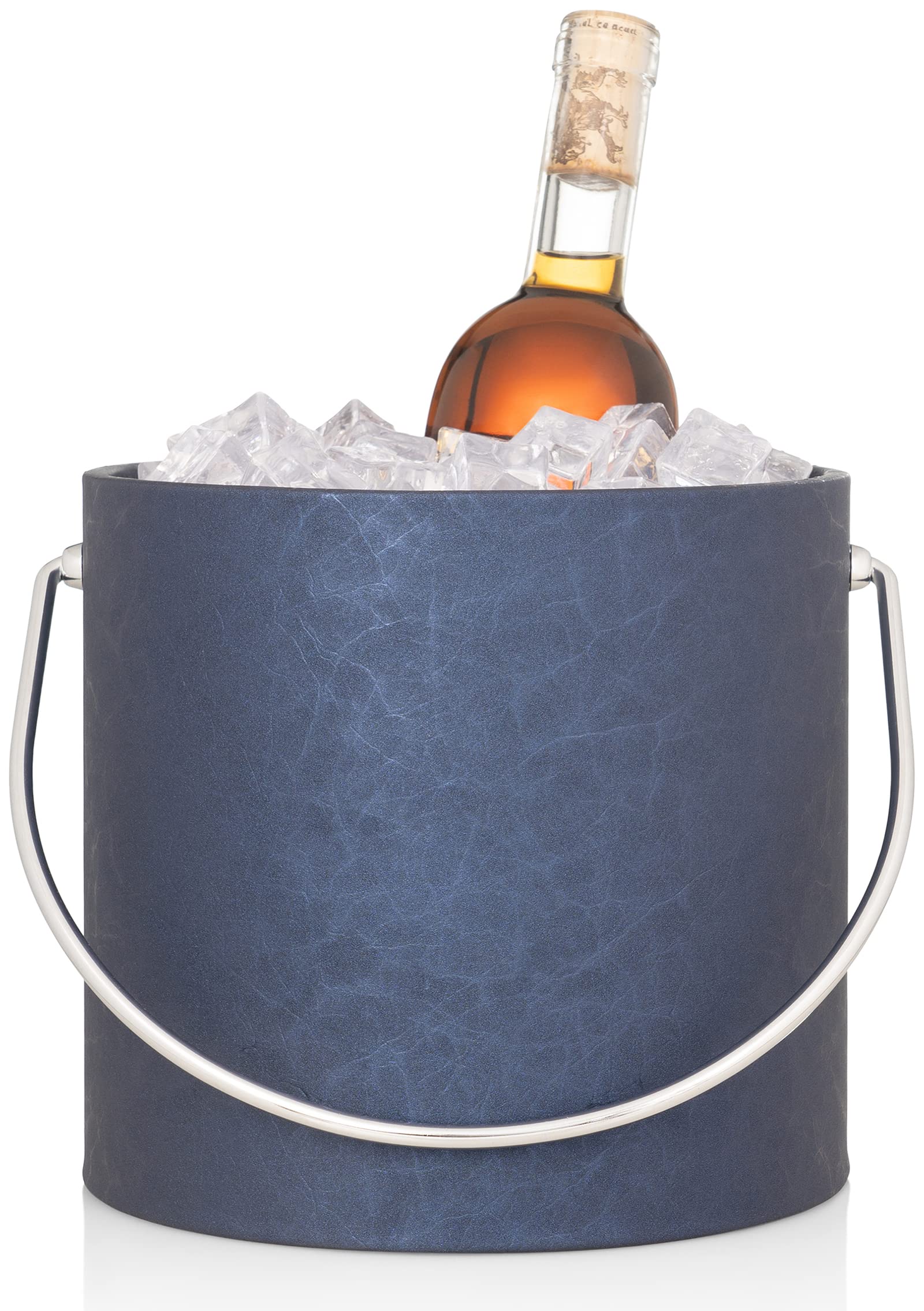 Amazon.com: Made In USA Blue Marble Print Double Walled 3-Quart ...