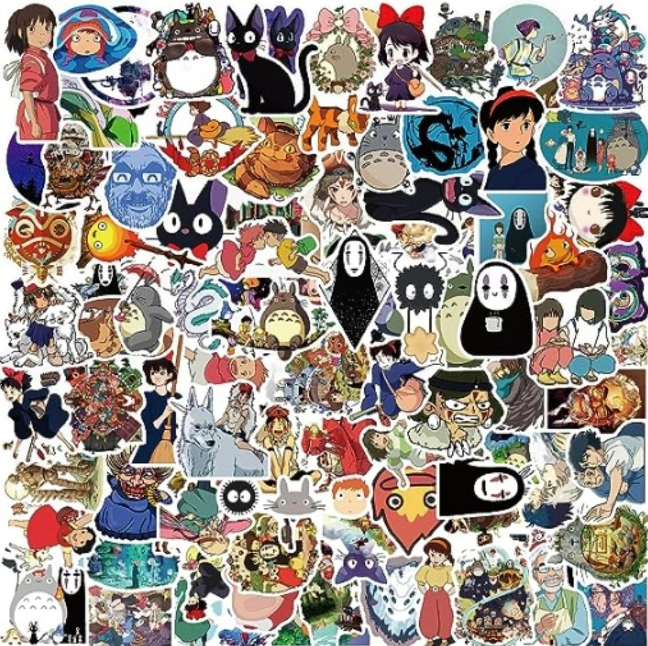 Amazon.com: Anime Stickers 100 Pcs Cartoon Japanese Manga Stickers for ...