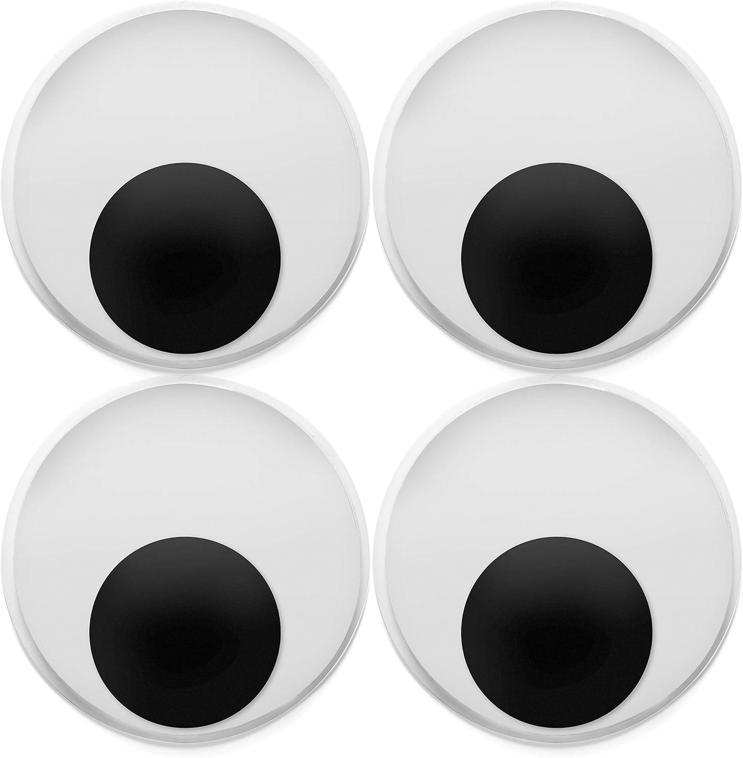 Amazon.com: 8 Pack Large 4 Inch Jumbo Googly Eyes - Big Wiggle Eyes for ...