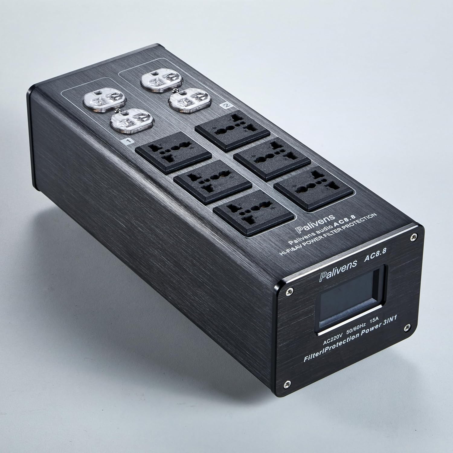 Amazon.com: Pailvens AC Power Filter Power Conditioner, 8 Ways Power ...