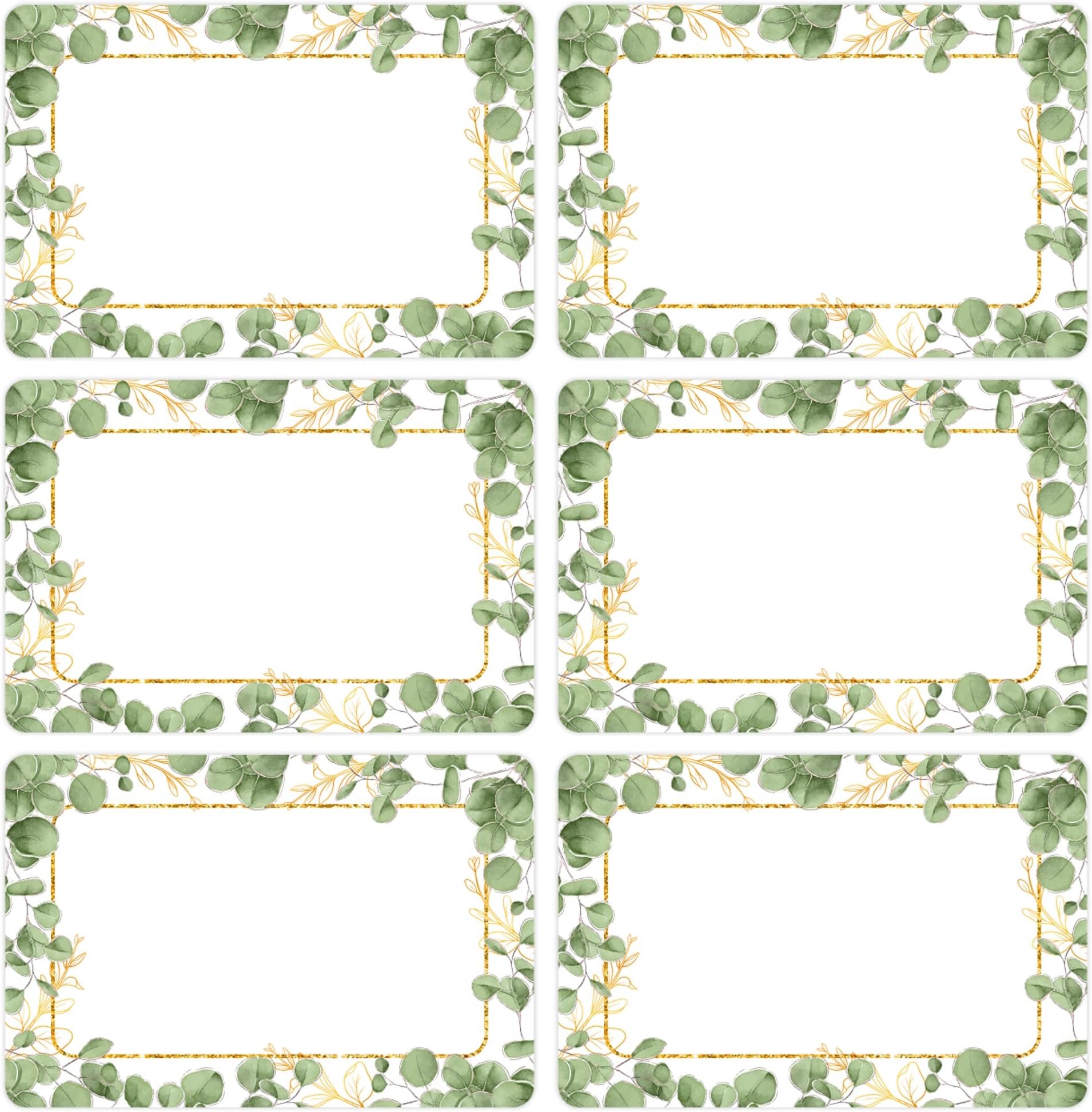 Amazon.com : Lucleag 180 PCS Eucalyptus Name Tags Stickers, Self ...