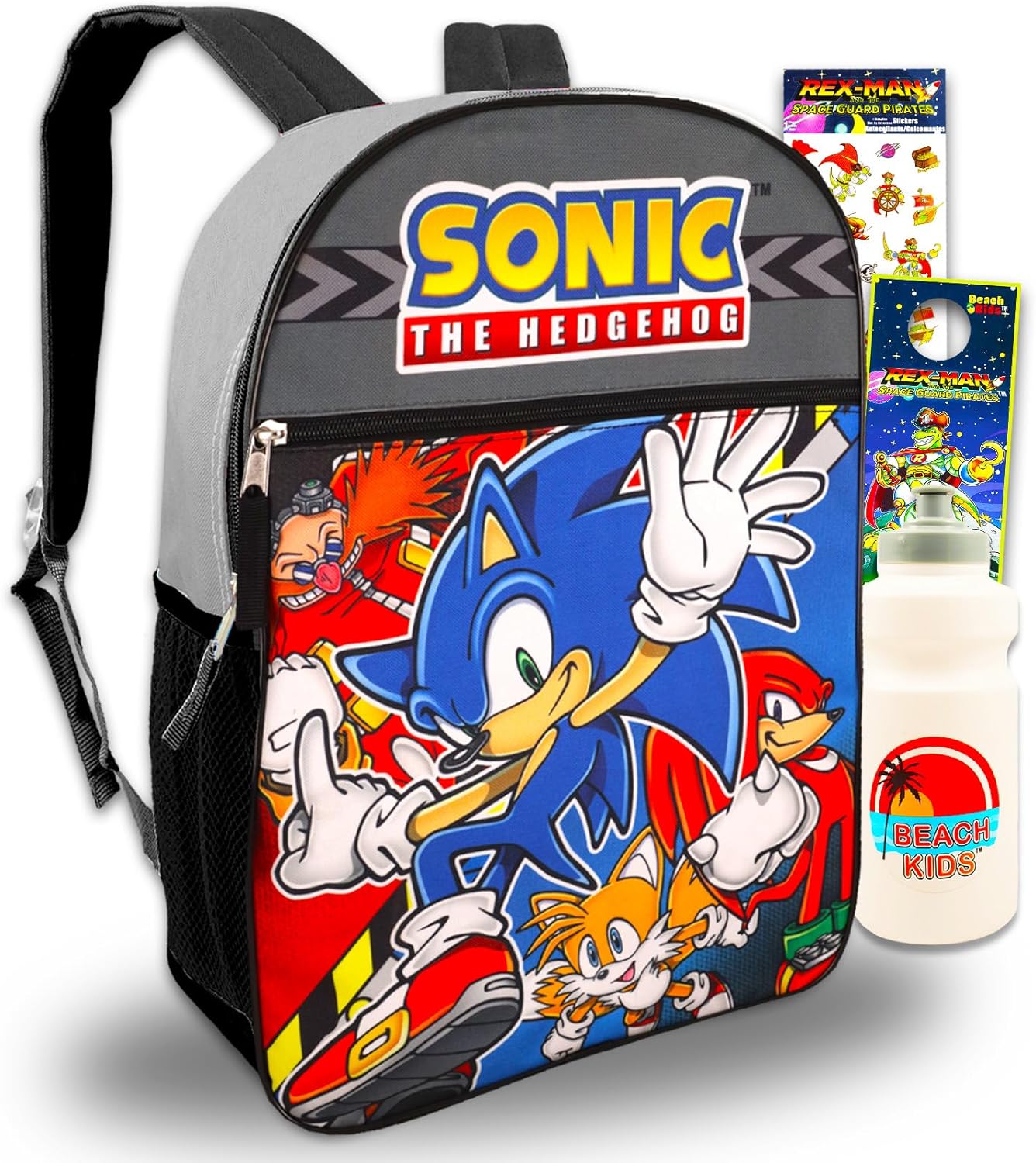 Amazon.com | Sonic the Hedgehog Backpack Set - Bundle with 16" Tails ...