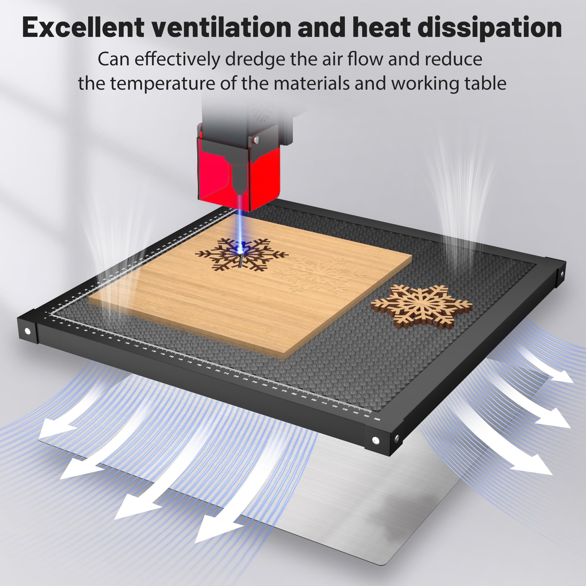 Snapklik.com : Geveelife Honeycomb Laser Bed 400 400 22mm Working Table ...
