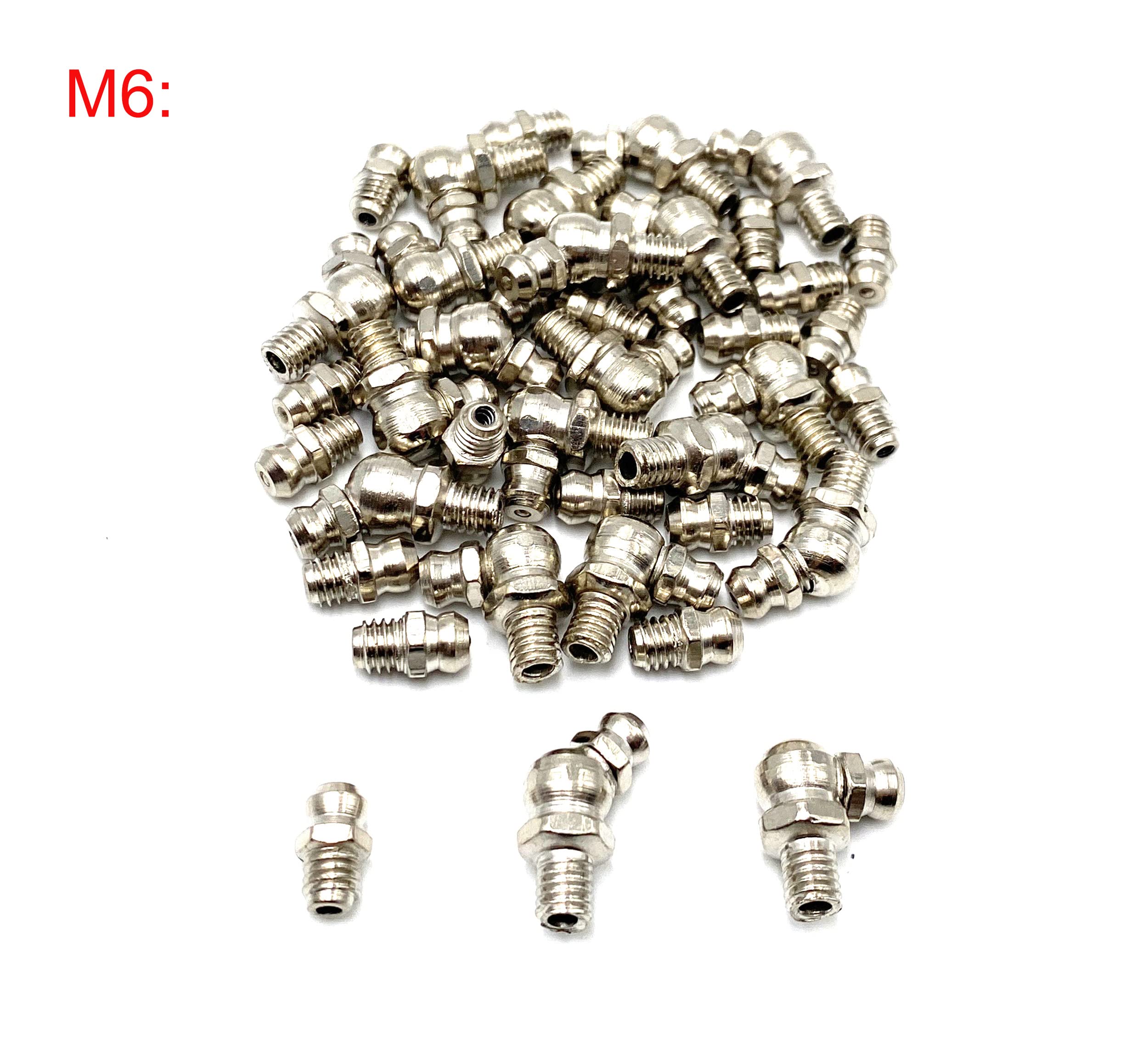 Snapklik.com : 80Pcs Grease Fittings,M6 M8 M10 Grease Zerk Fittings ...