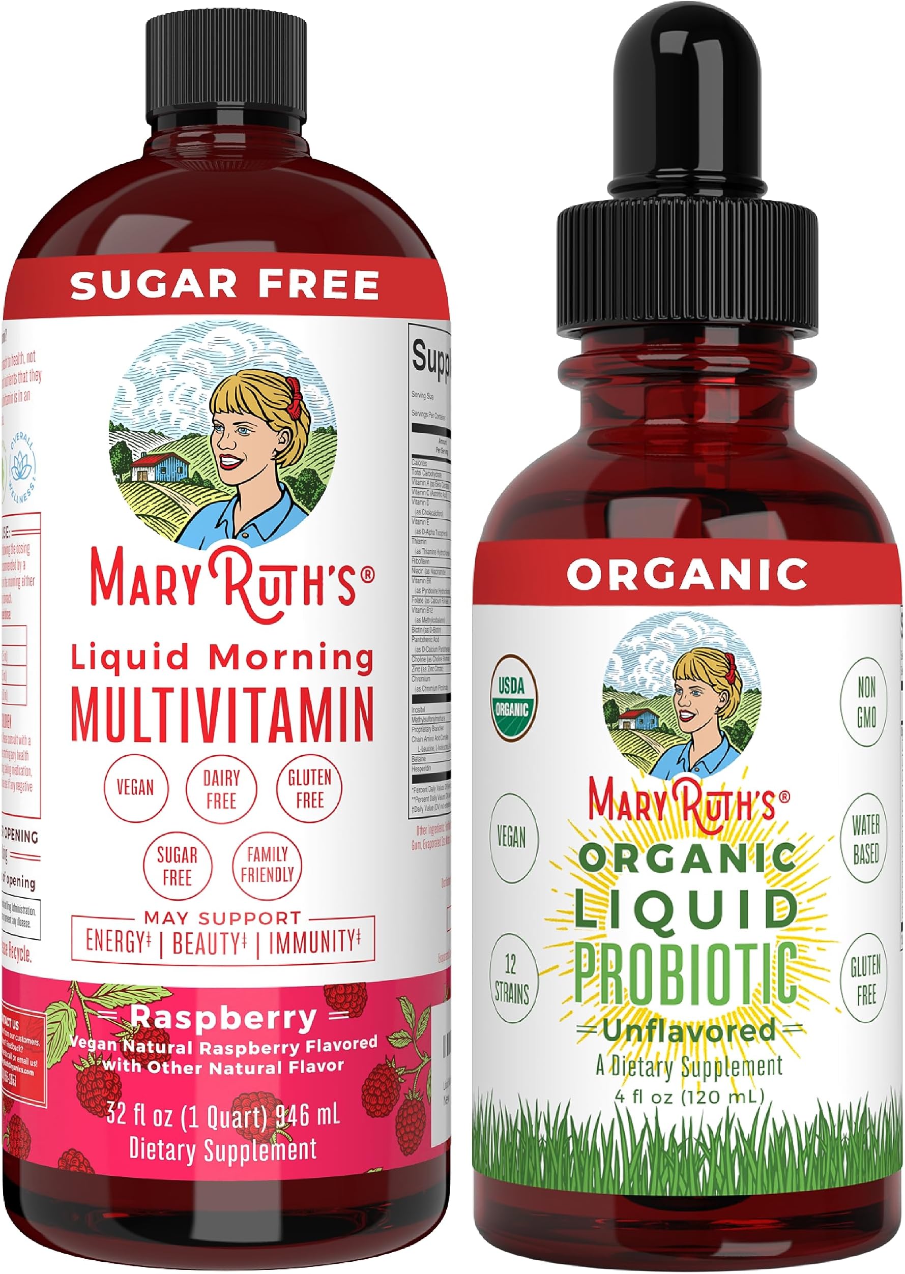 Amazon.com: MaryRuth Organics Liquid Multivitamin Raspberry & Liquid ...