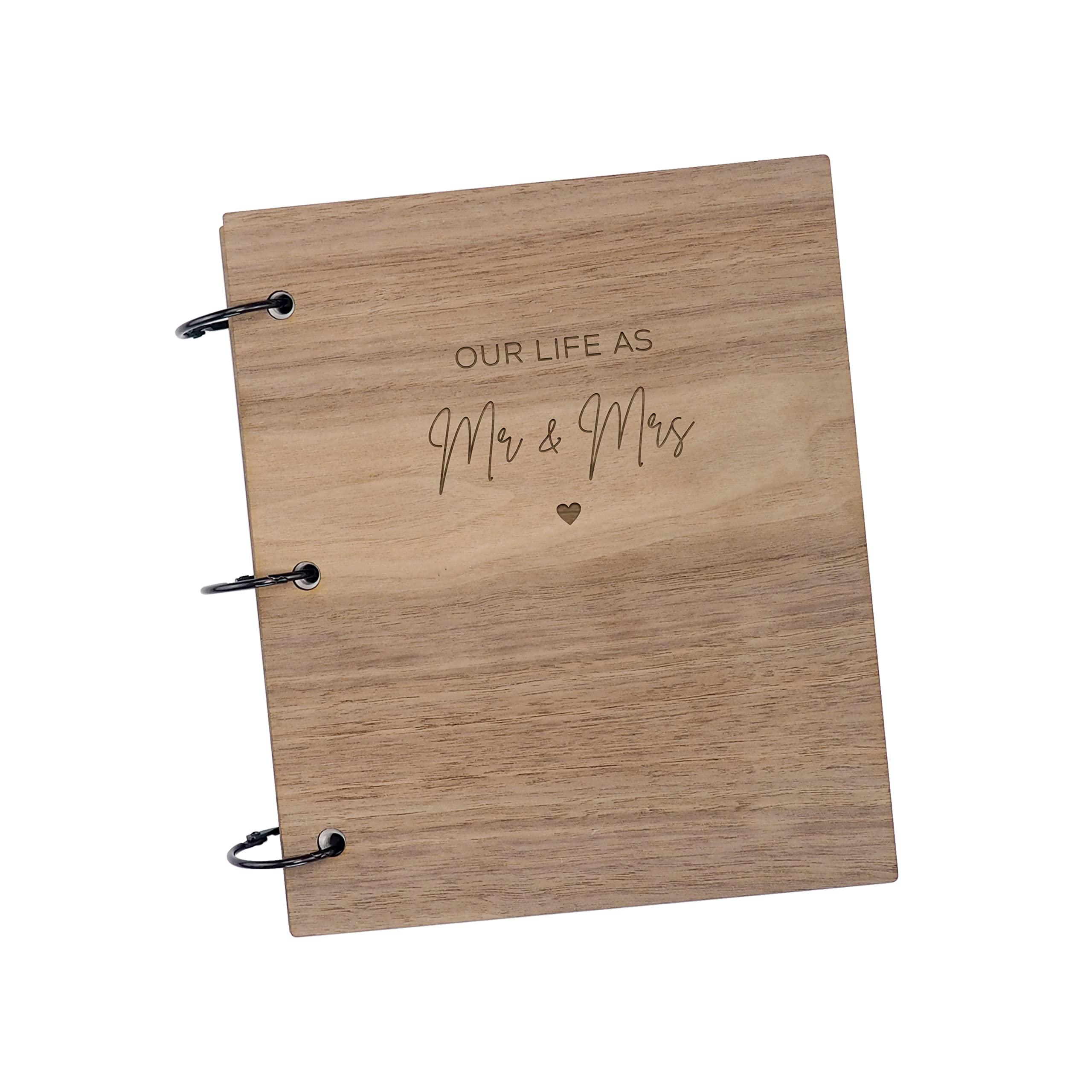 Our Life as Mr & Mrs Photo Album - Couples Memory Book - Engraved ...