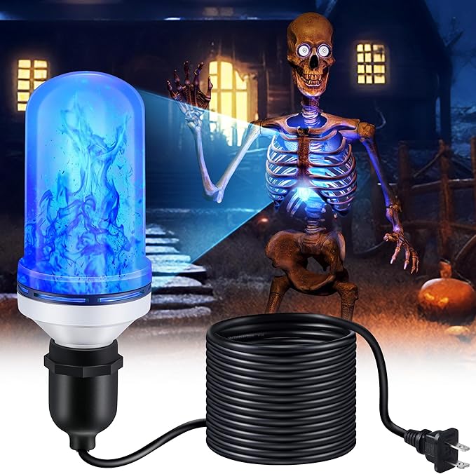 Amazon.com: Treela LED Halloween Skeleton Lighting Kit, E26 Base Flame ...