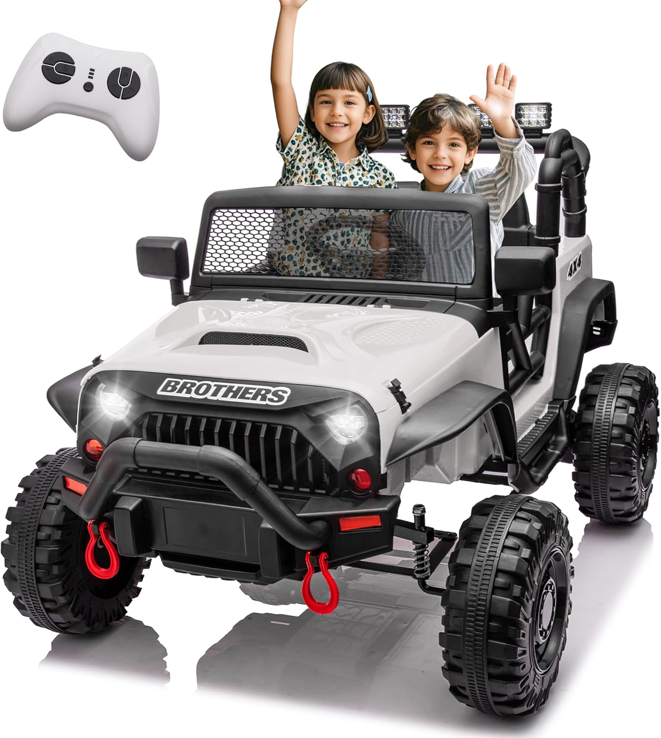 Amazon.com: 24V Ride on Toys for Big Kids, 2 Seater Ride on Cars with ...