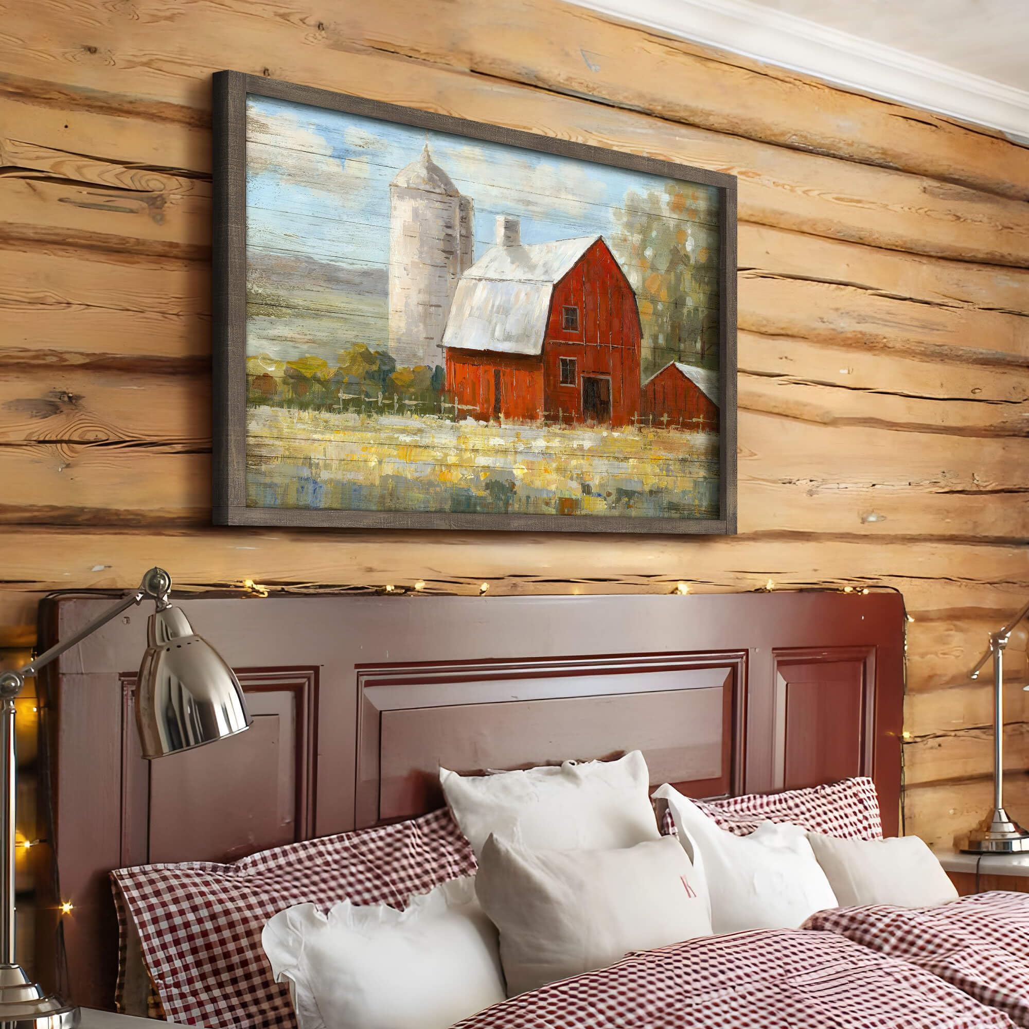 Rustic Red Barn Cedar Framed DIYCedar: Eastern Red Cedar Barn Door