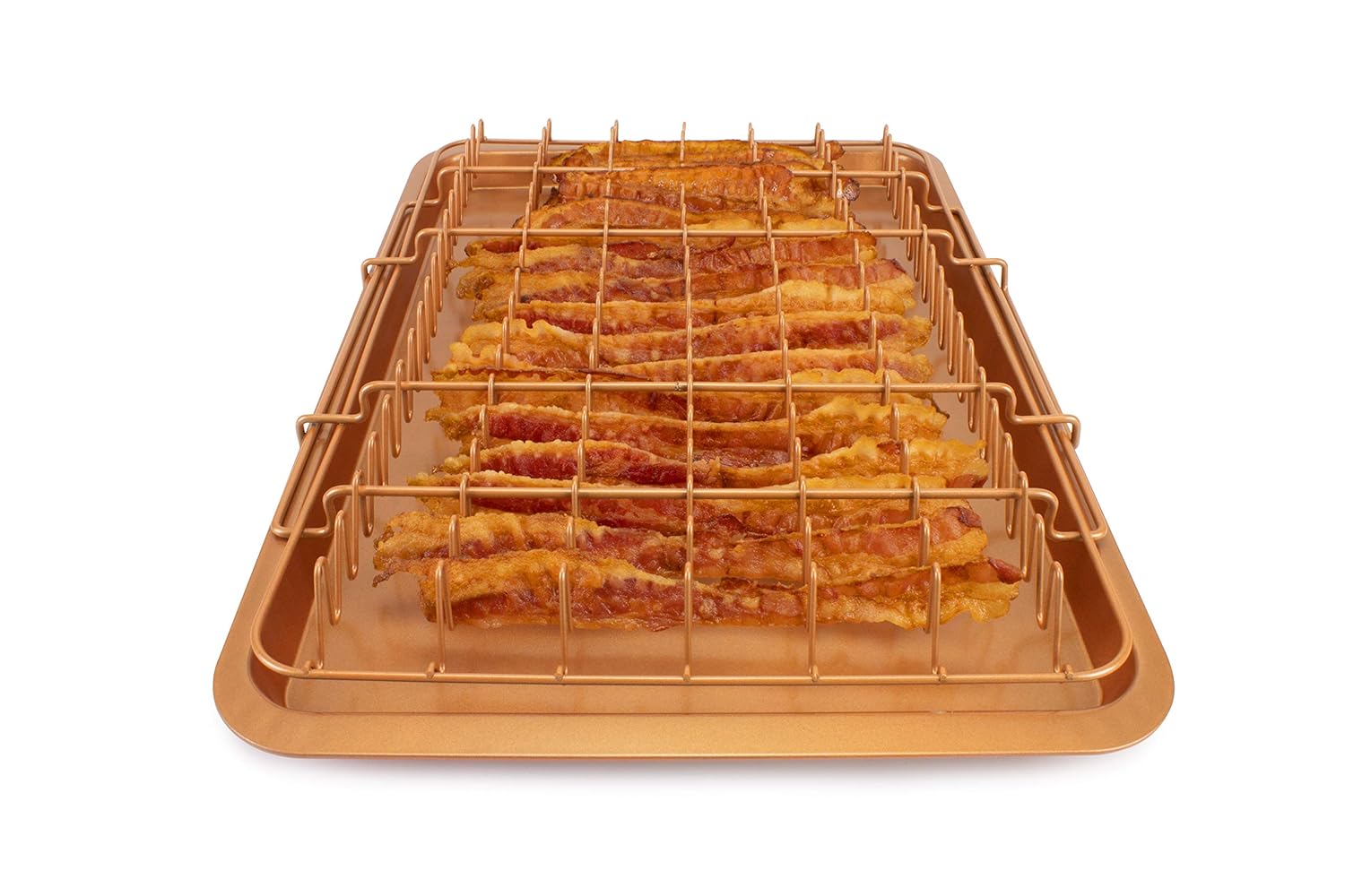 Buy EaZy MealZ EZA-200B3 Bacon Rack & Tray Set XL Copper Online at Low ...