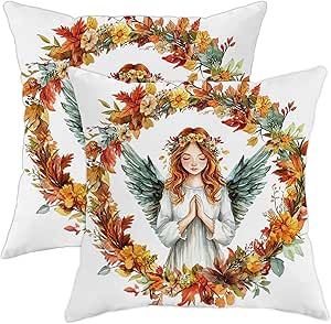 Amazon.com: Watercolor Fall Angel Kid Pillow Cases Kit of 2, Soft ...