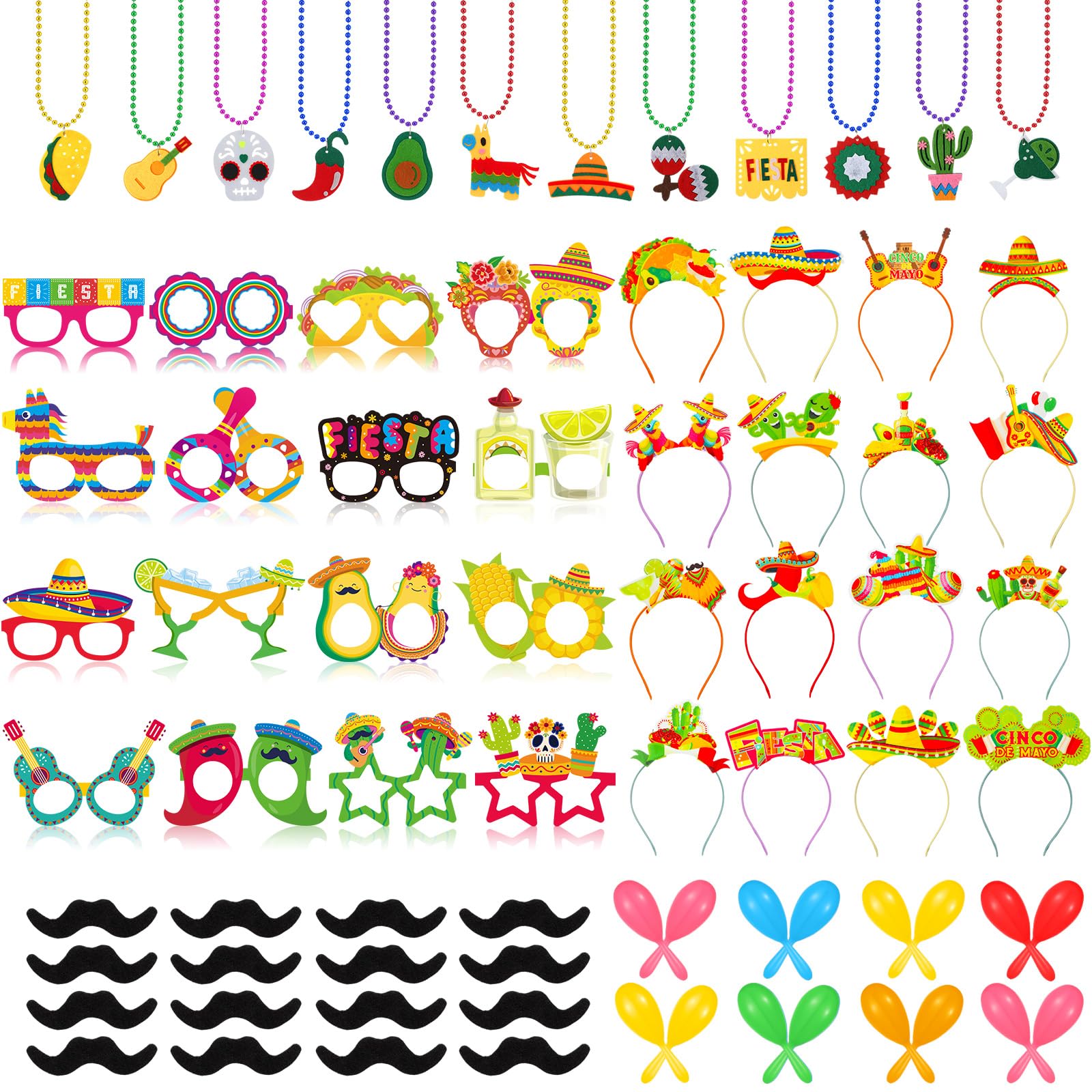 Table Decorations For Party 26-Piece Mexican Fiesta Decorations Kit ...
