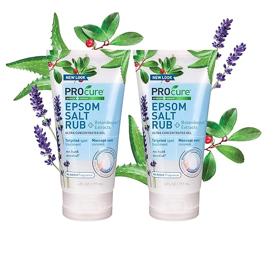 Amazon.com : Procure Epsom Salt Rub Gel - 2 Pack : Health & Household