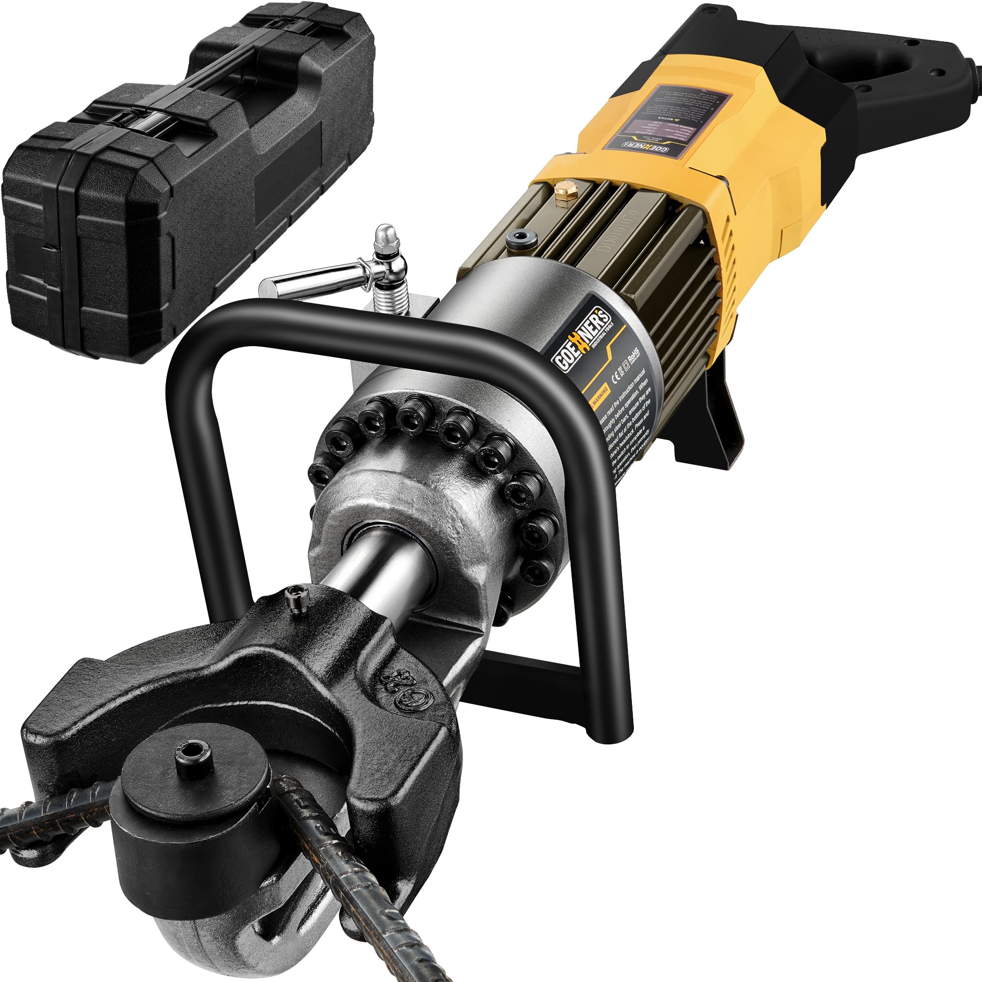 2024 Upgraded Electric Rebar Bender with Pure Copper Brushless Motor, Portable Hydraulic Rebar ...