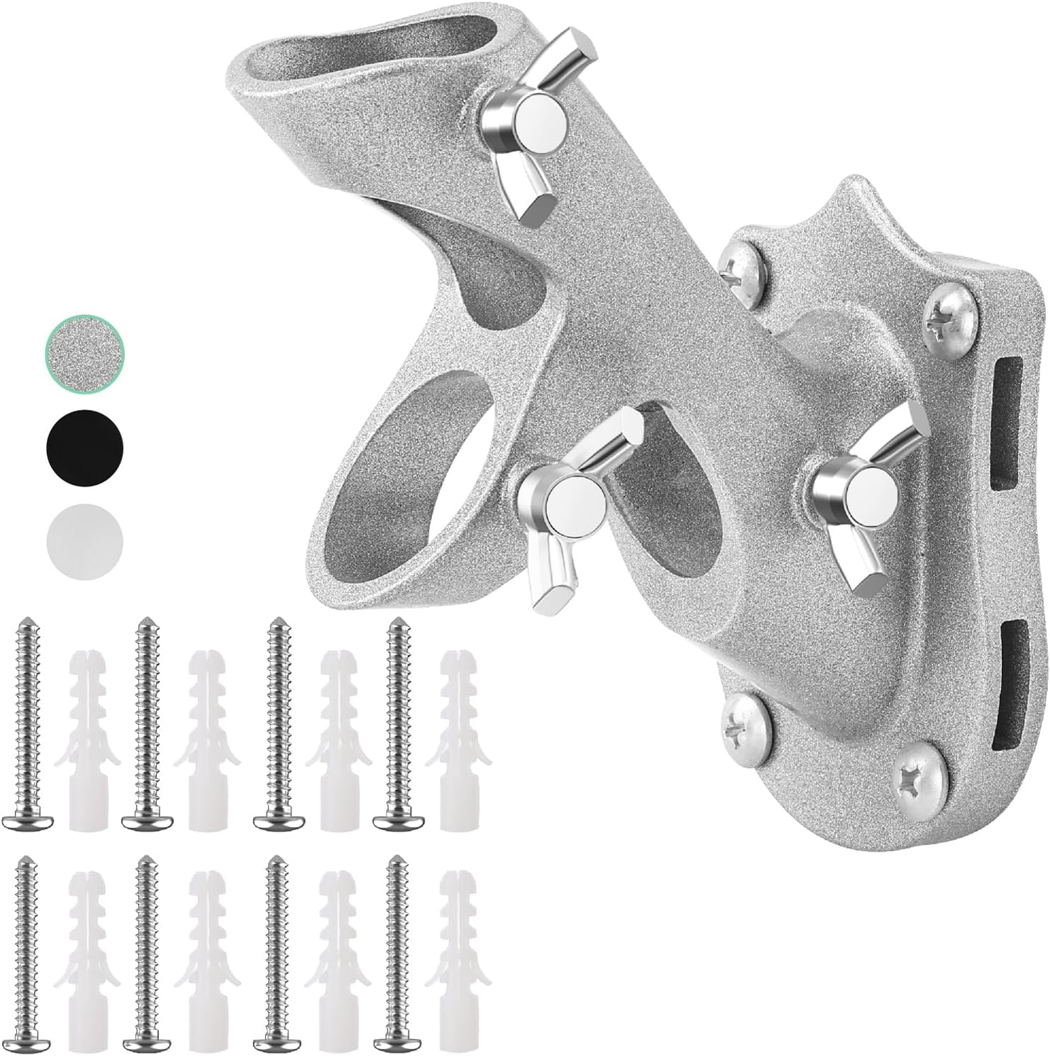 Amazon.com : UNCO- Aluminum Flag Pole Holder, Heavy Duty Aluminum Mount ...