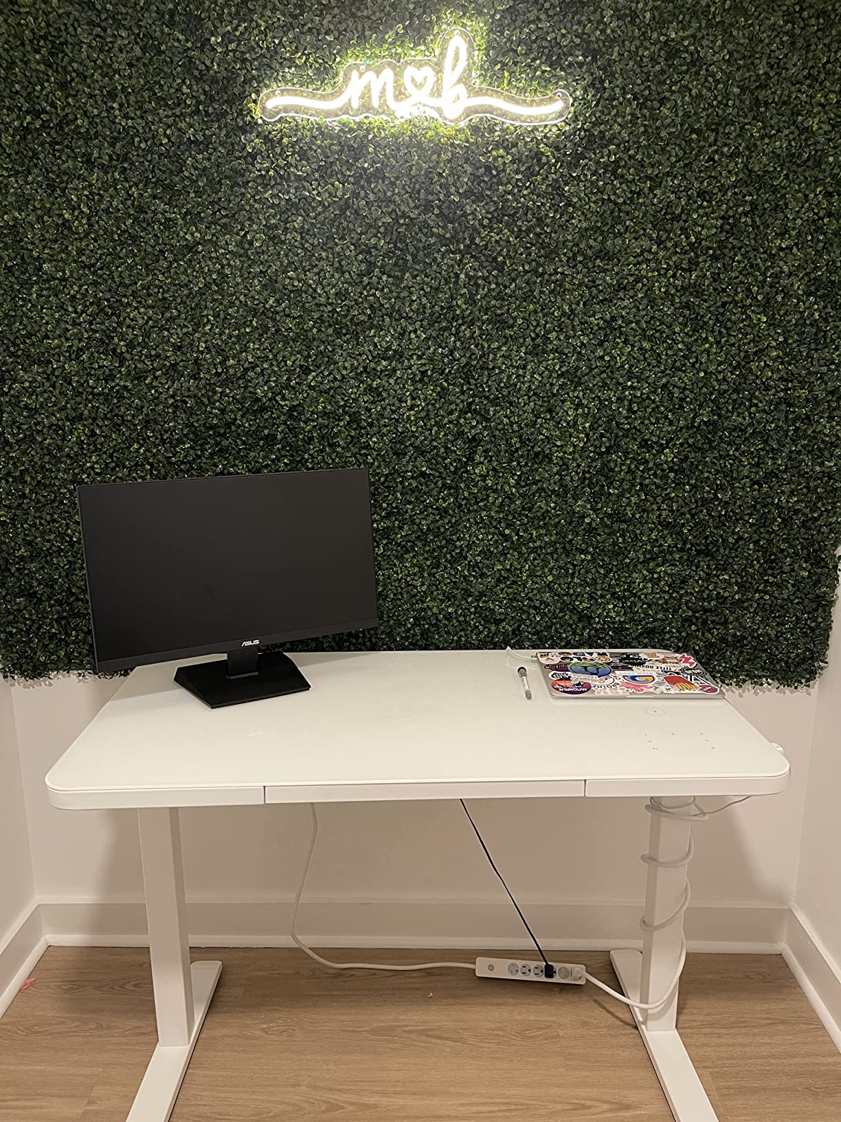 $12/mo - Finance FARRAY Glass Standing Desk with Wireless Charging, 45 ...