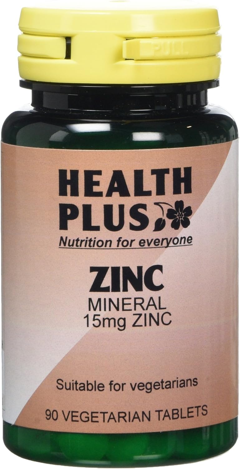 Health Plus Zinc 15mg Mineral Supplement - 90 Tablets : Amazon.co.uk ...