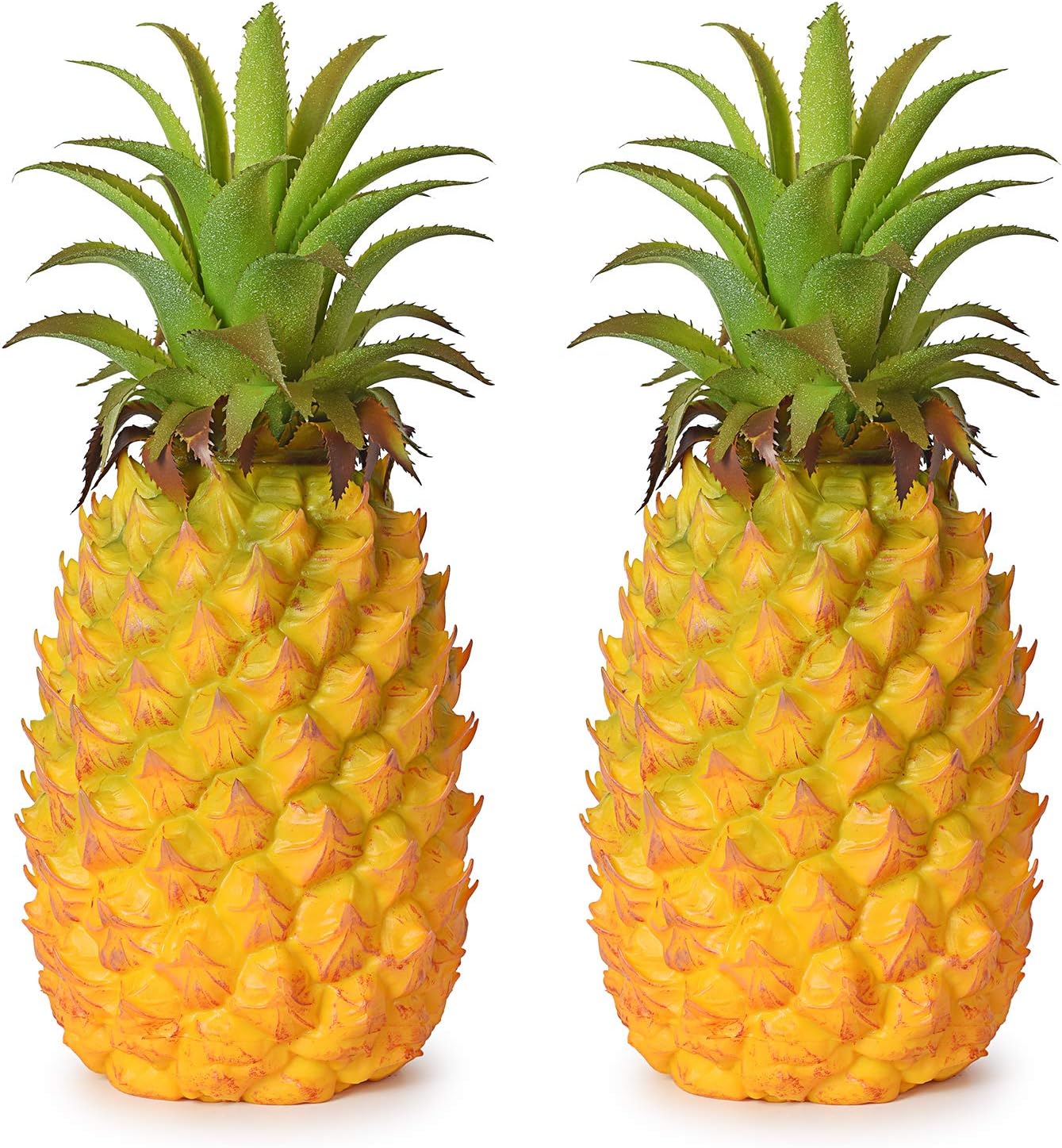 Amazon.com: Yarrkc 12" Large Artificial Pineapple Fruit Ornament, Fake ...