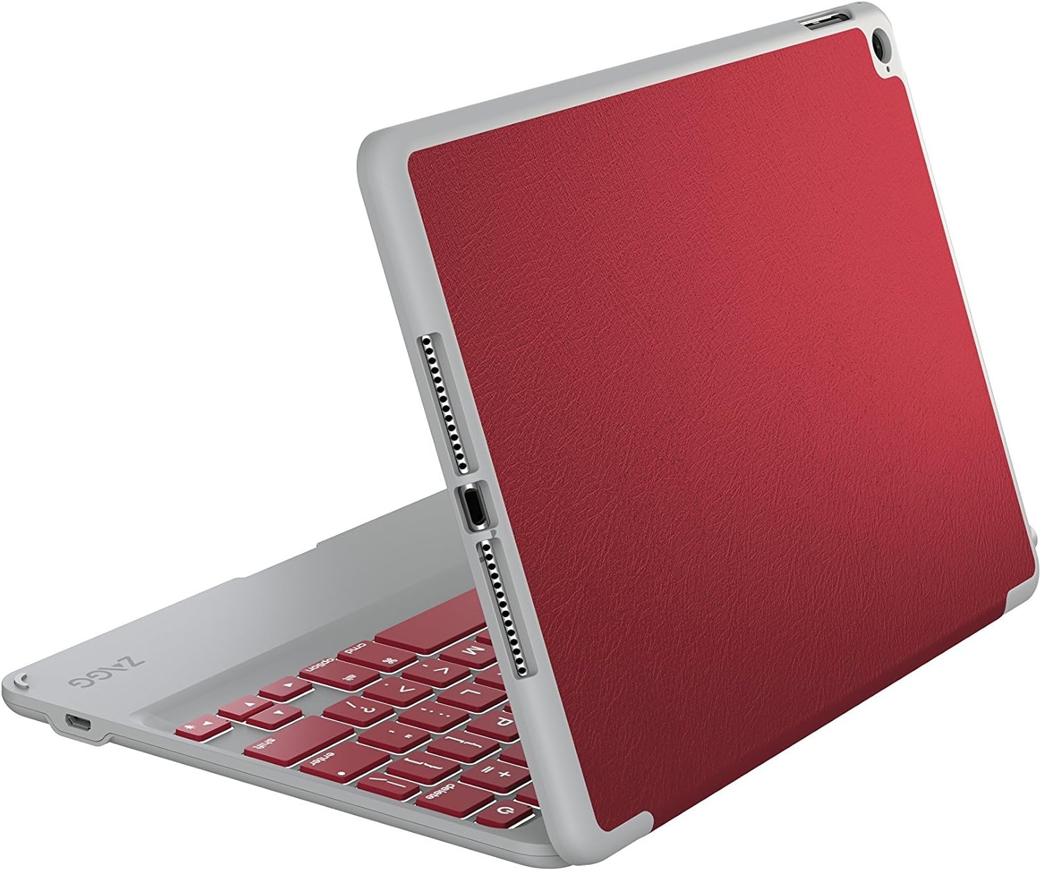 Amazon.com: ZAGG Folio Case, Hinged Keyboard for iPad Air 2 - Red ...