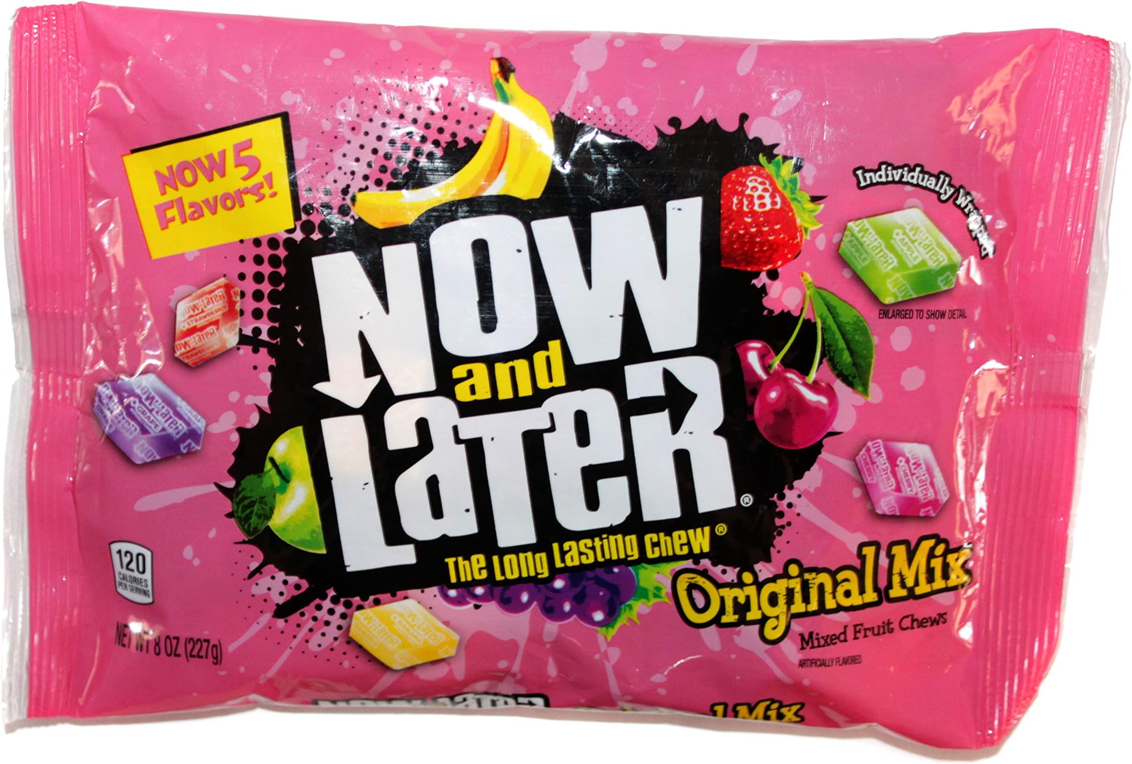 Amazon.com : Now and Later Candy, Original Mix, Chewy and Fruity, 24 ...