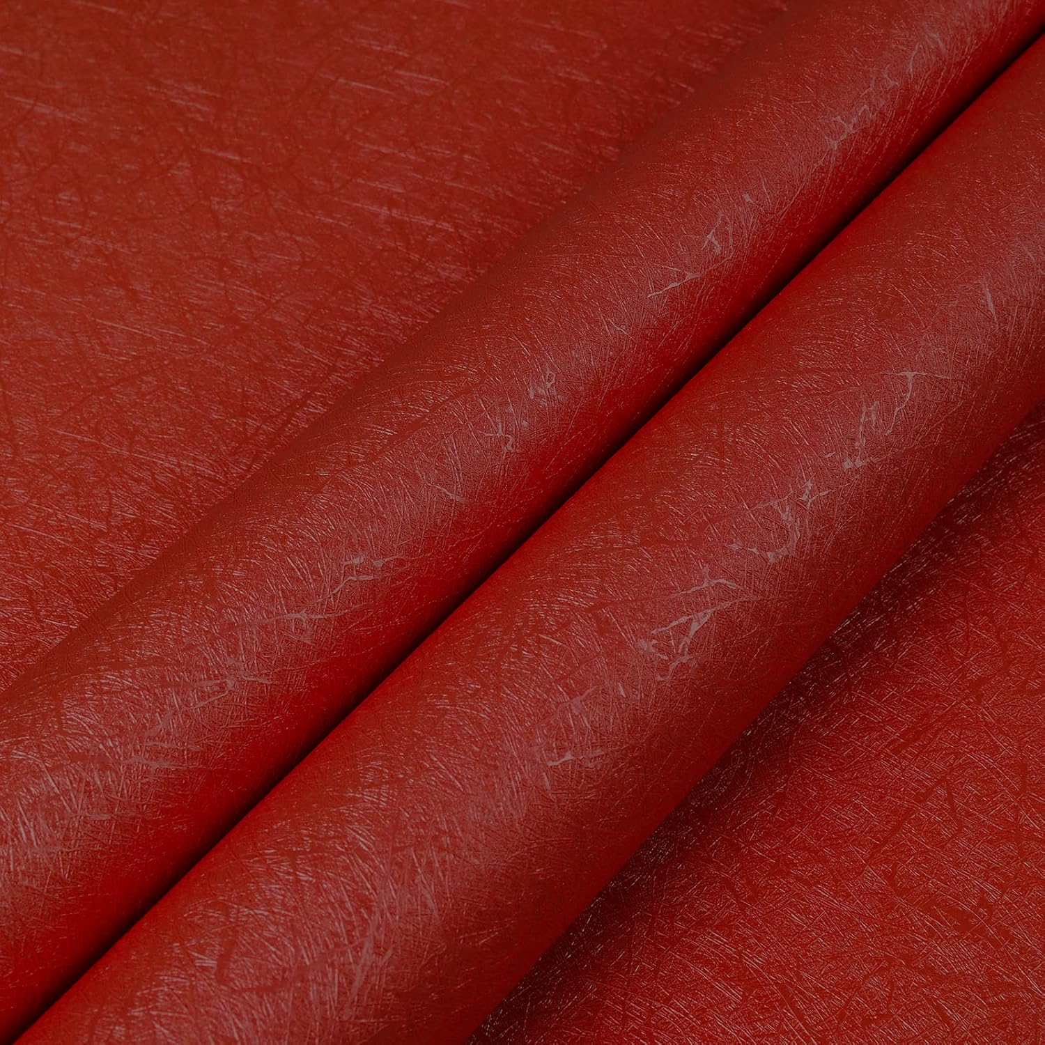 Self Adhesive Wallpaper Red Sticky Back Plastic Roll Removable ...