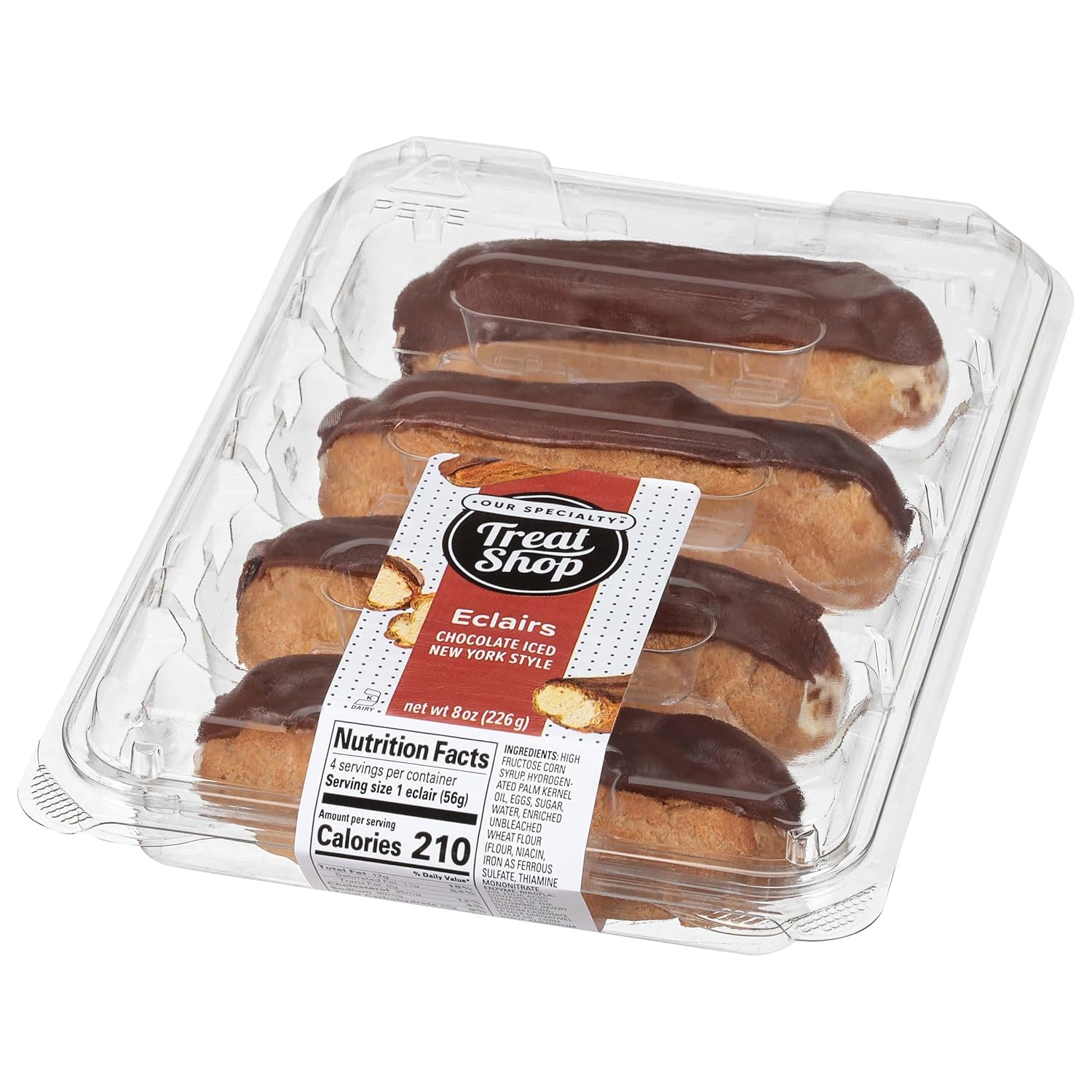Amazon.com : Rich's New York Style Chocolate Iced Eclairs, Frozen, 4 ...