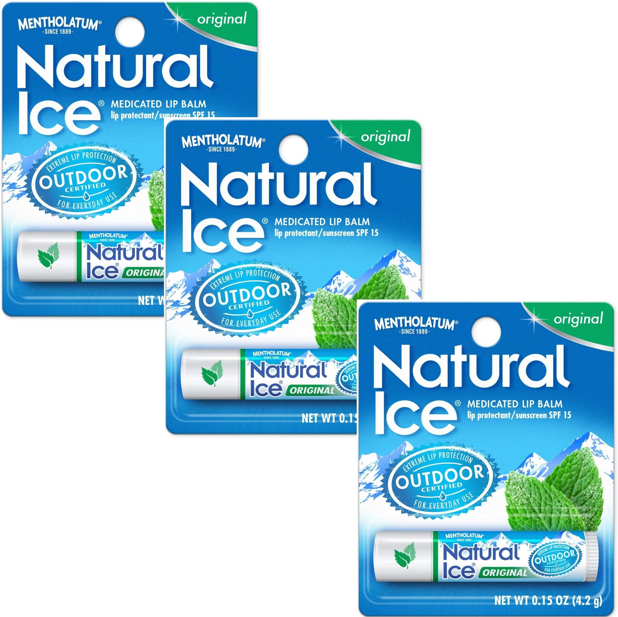 Amazon.com: Natural Ice Original SPF 15 Medicated Lip Balm - 12 Count ...