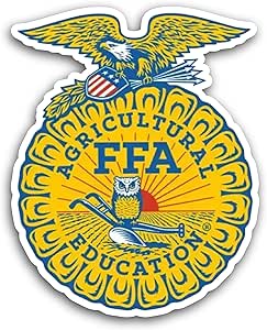Amazon.com: 2 (Pieces) 3" and 5" FFA Organization Sticker, Waterproof ...